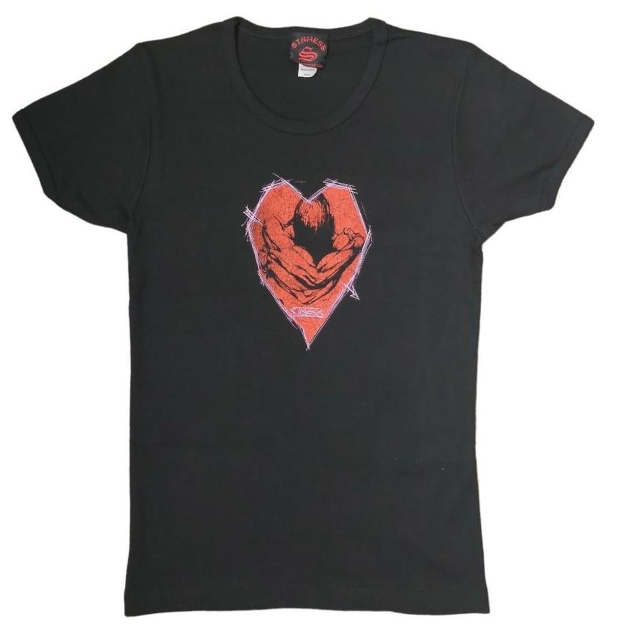 Vintage 00s Strhess goth emo hot topic baby doll tee... - Depop