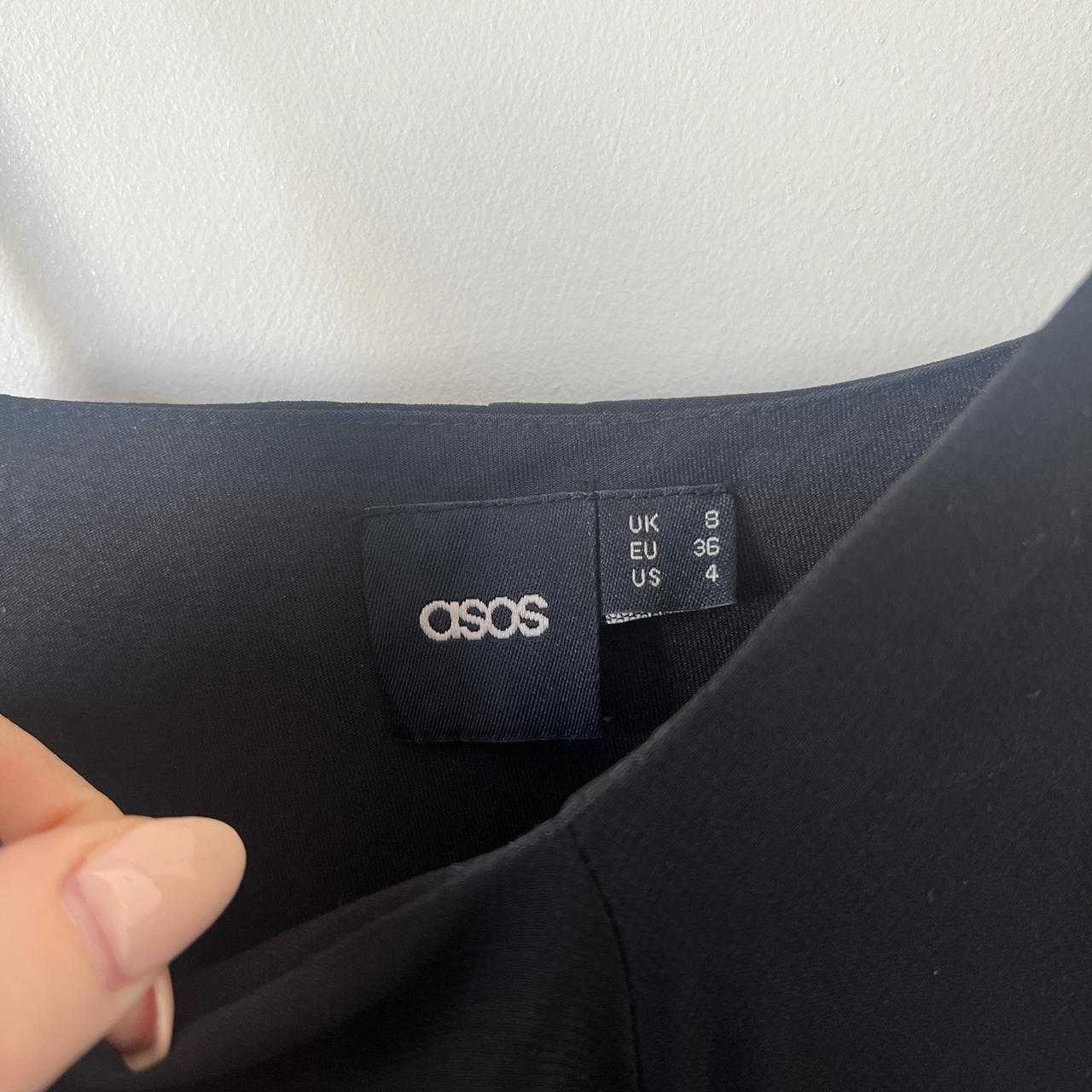 Long flowy black maxi dress from ASOS with spaghetti... - Depop