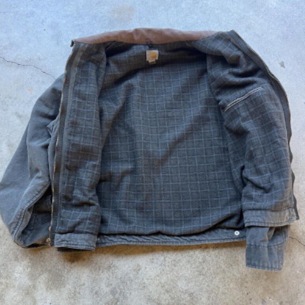 Vintage Carhartt Detroit J97 MOS green jacket - Depop