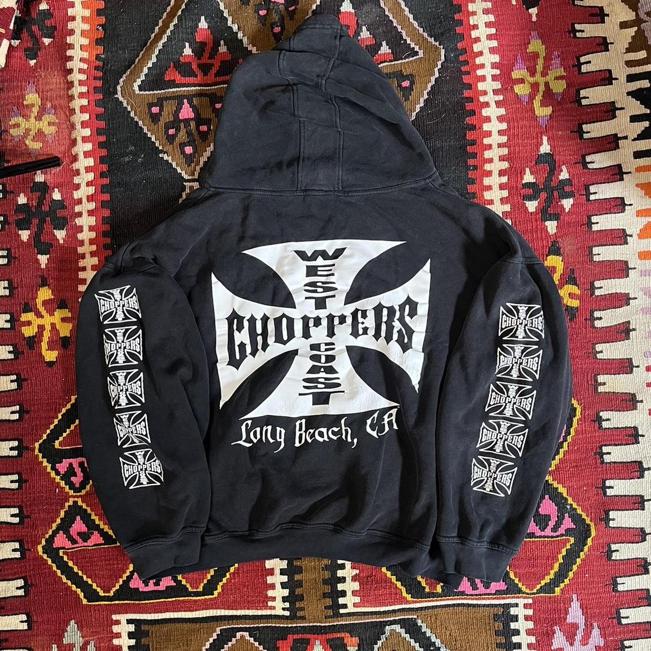 Vintage West Coast Chopper hoodie in great... - Depop
