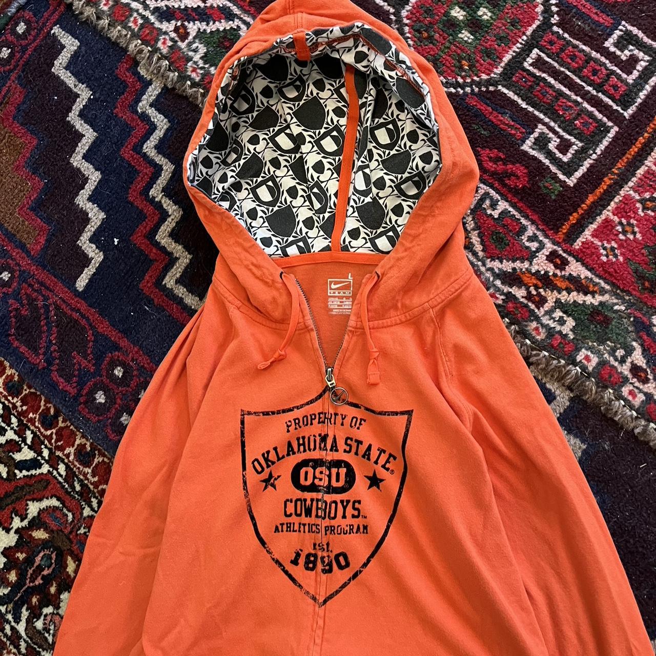 Vintage y2k Oklahoma State zip up Nike hoodie in... | Depop