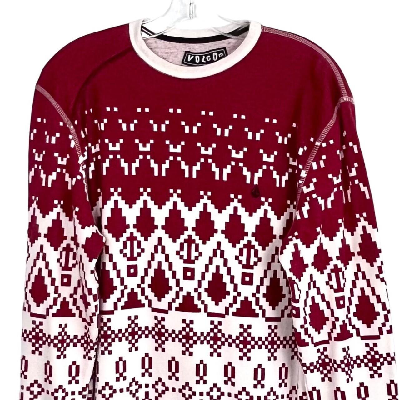 The Volcom Thermal waffle knit shirt in Nordic Stone... - Depop