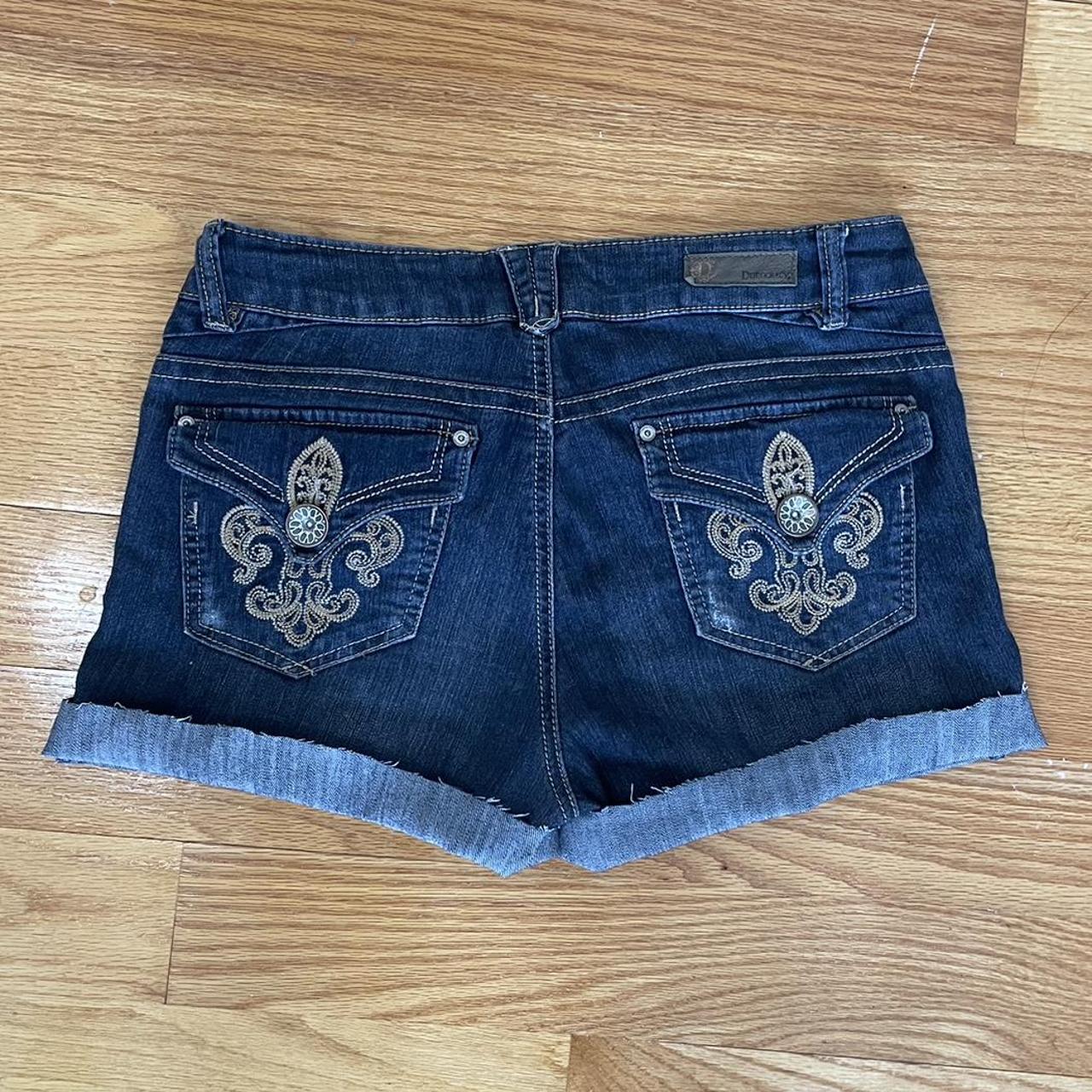 low rise studded bling shorts DEPOP PAYMENTS... - Depop
