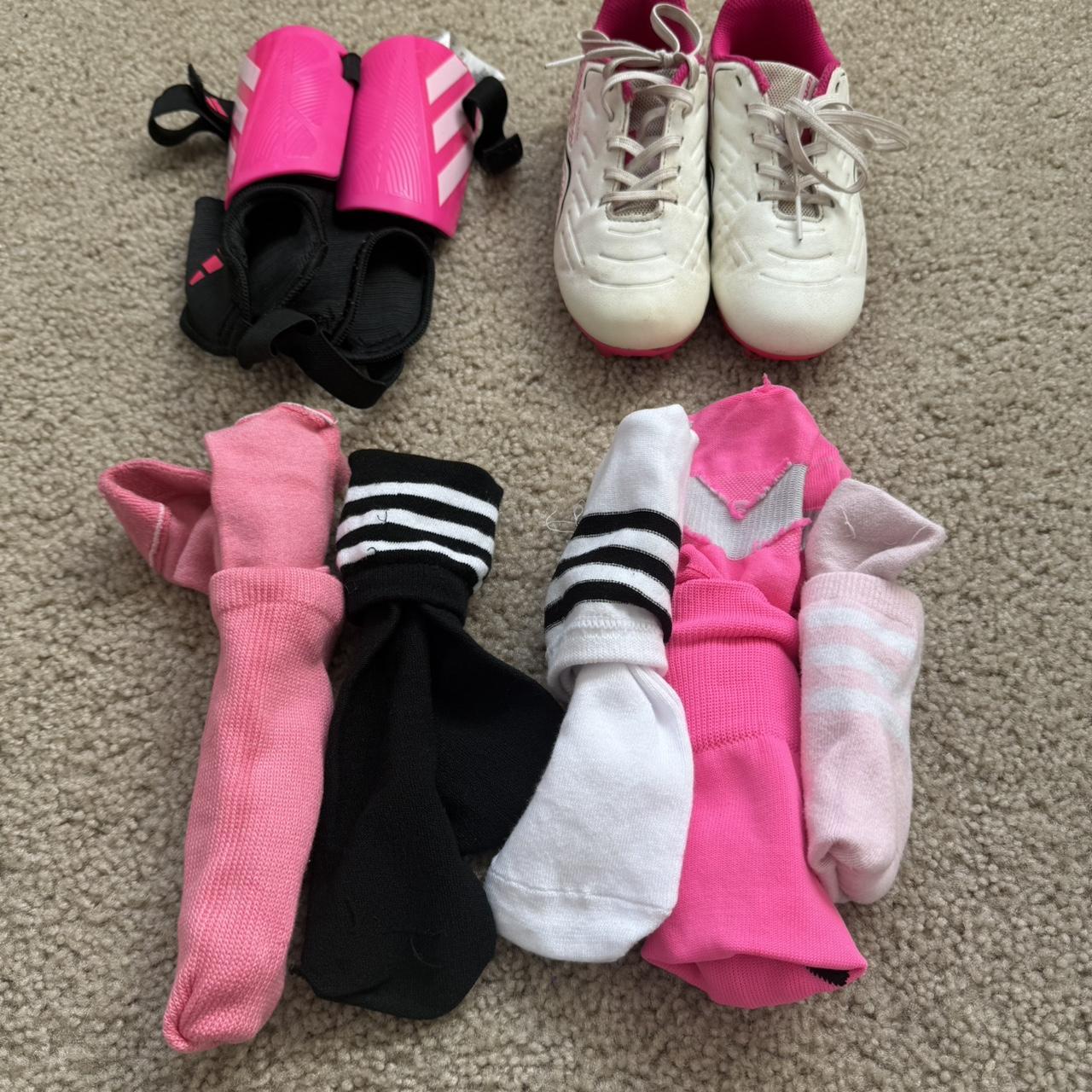 Kid’s Soccer Bundle 1 set hot pink Adidas kids... - Depop