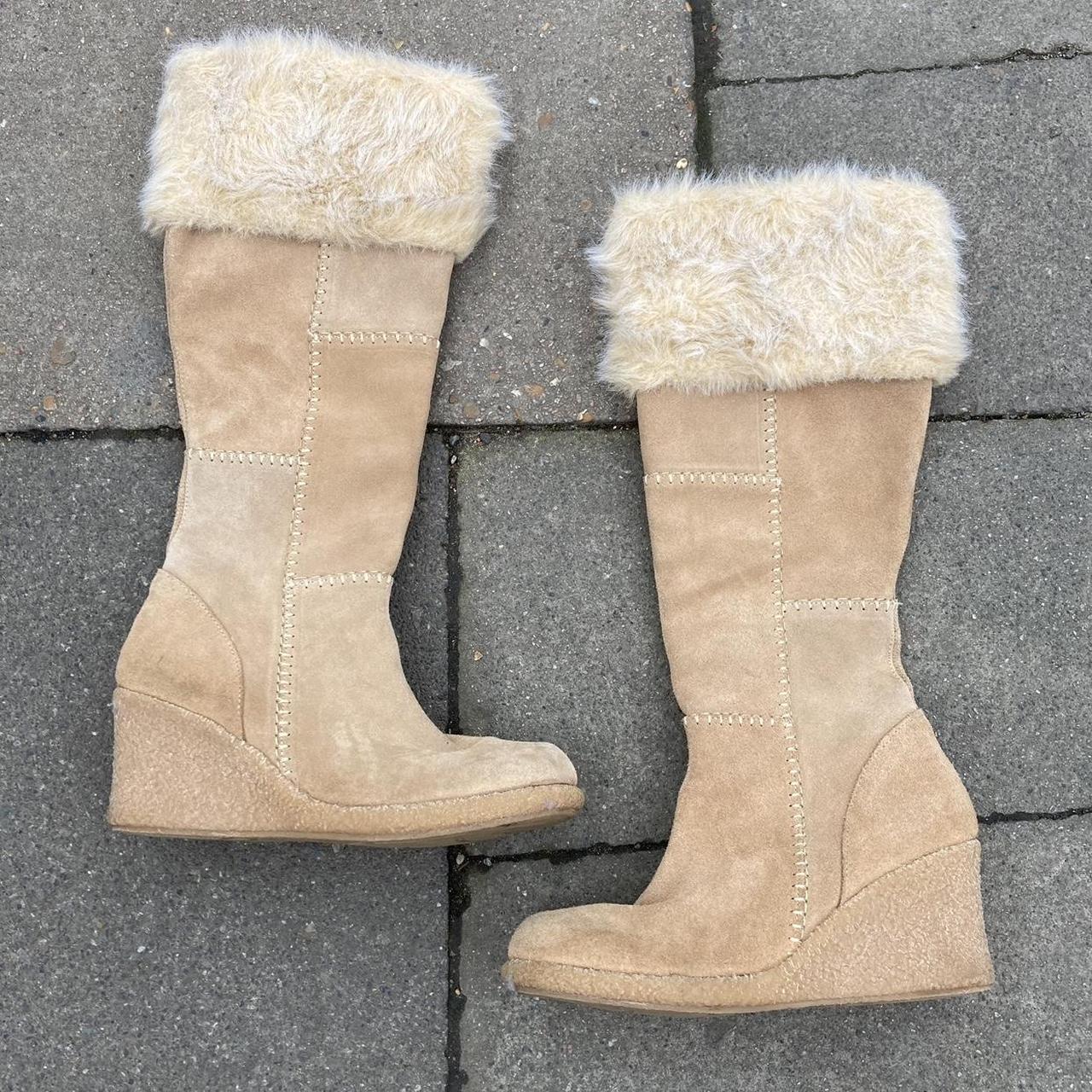 Faith Women's Tan Boots | Depop