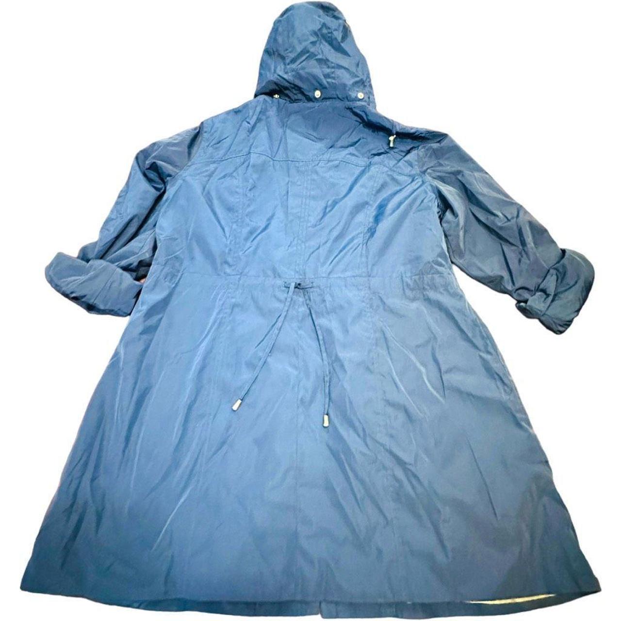RAINFOREST Blue Rain Coat Jacket W/ Hood Water... - Depop