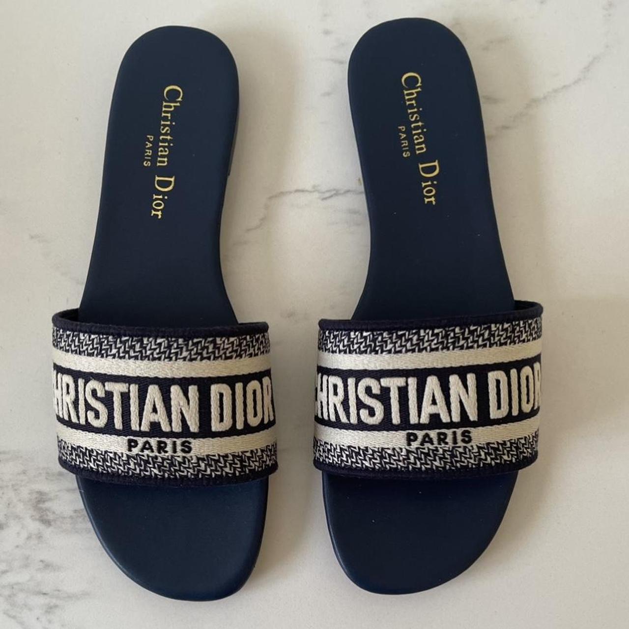 Dior slides come with box and dust bag 🛑 MESSAGE... - Depop