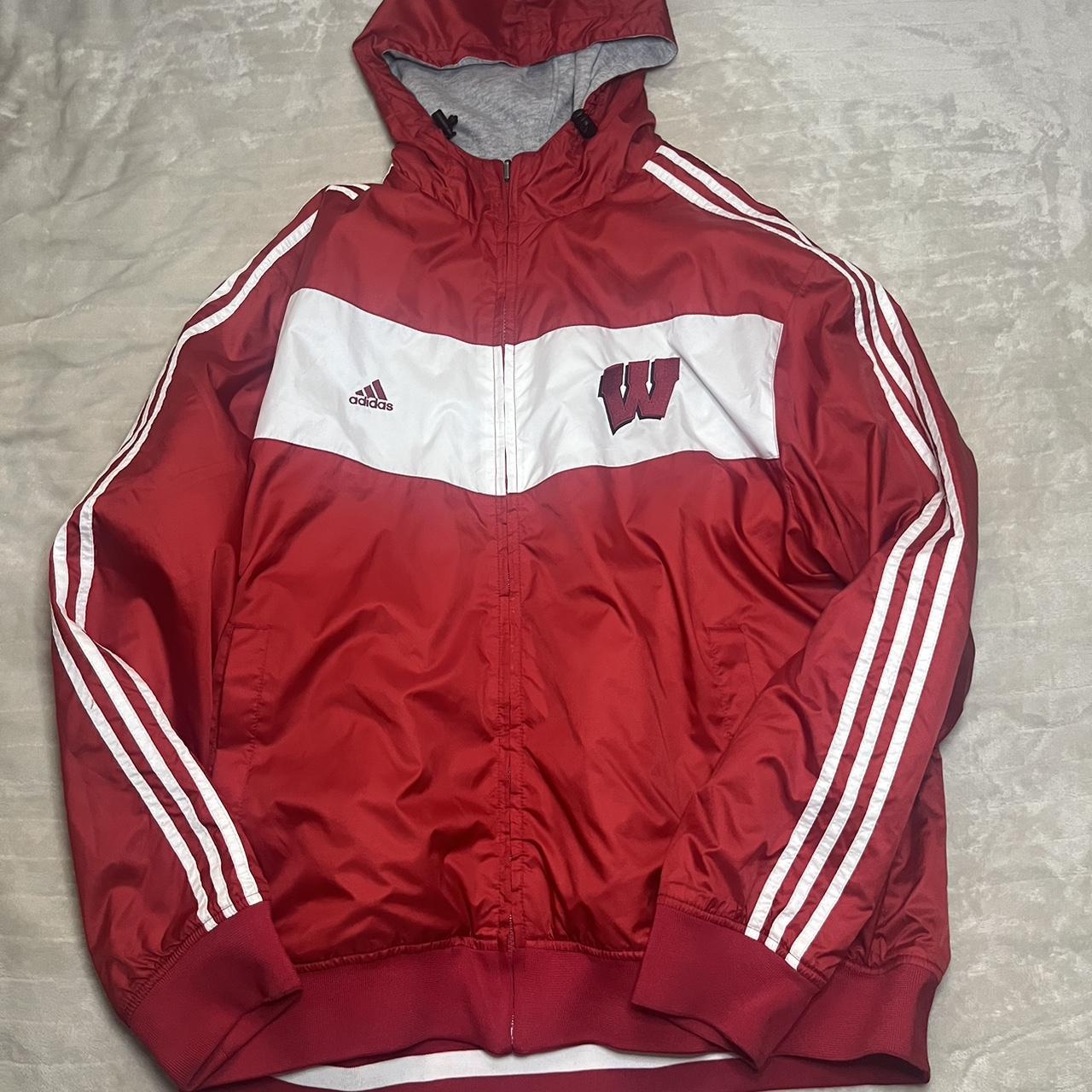 Wisconsin badgers reversible Zipup - Depop