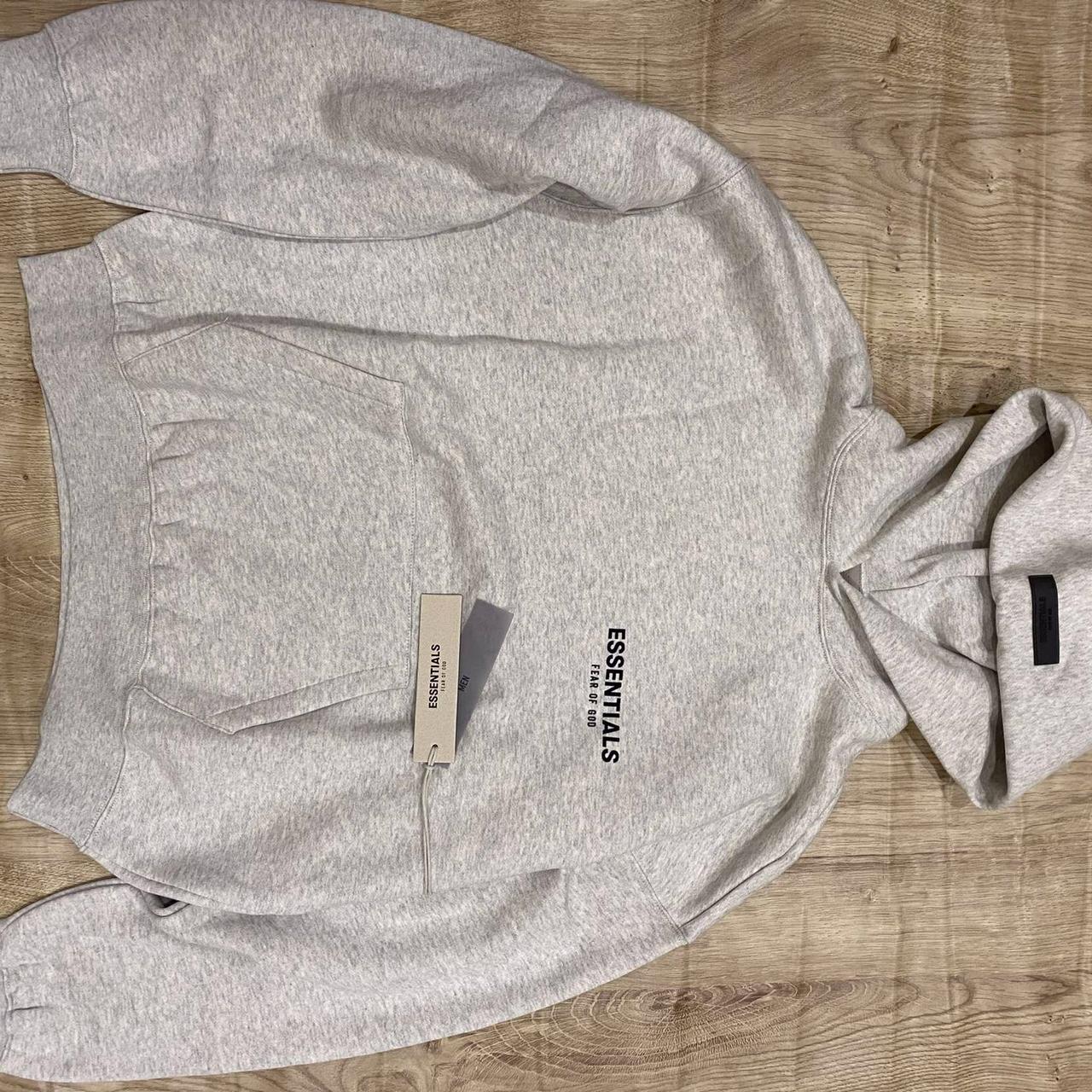FoG essential light oatmeal hoodie Brand new Size... - Depop