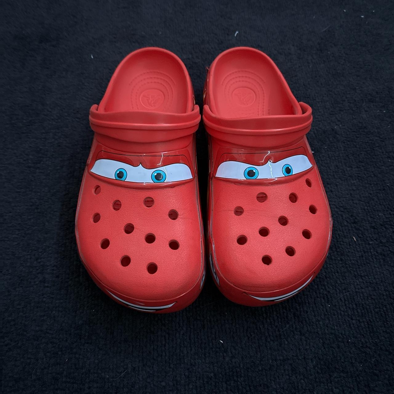 Crocs Men's Red and Yellow Footwear | Depop