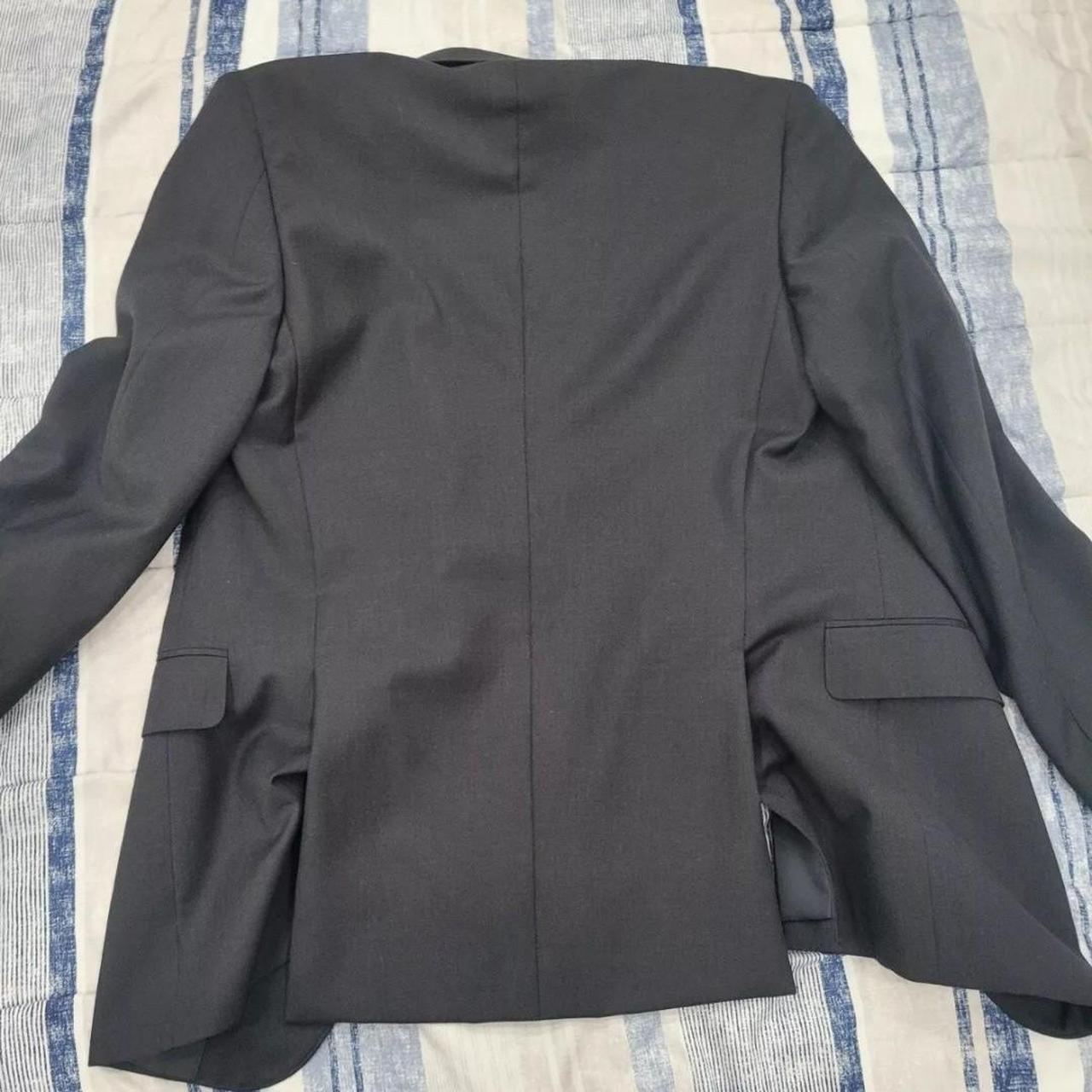 This Men's Grey Suit Jacket by Trapani is a stylish... | Depop