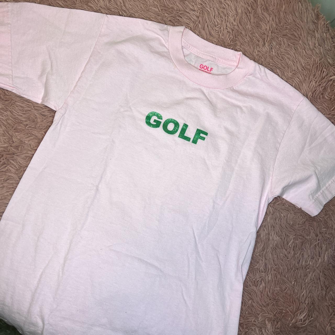 Golf Wang Baby Pink and Green Glitter Tee💚💗 Baby... - Depop
