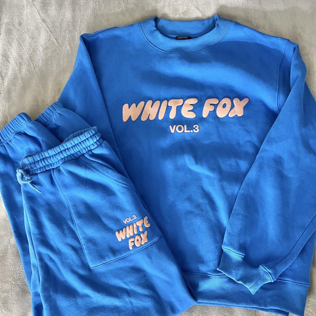 white fox set top m/l bottoms m - Depop