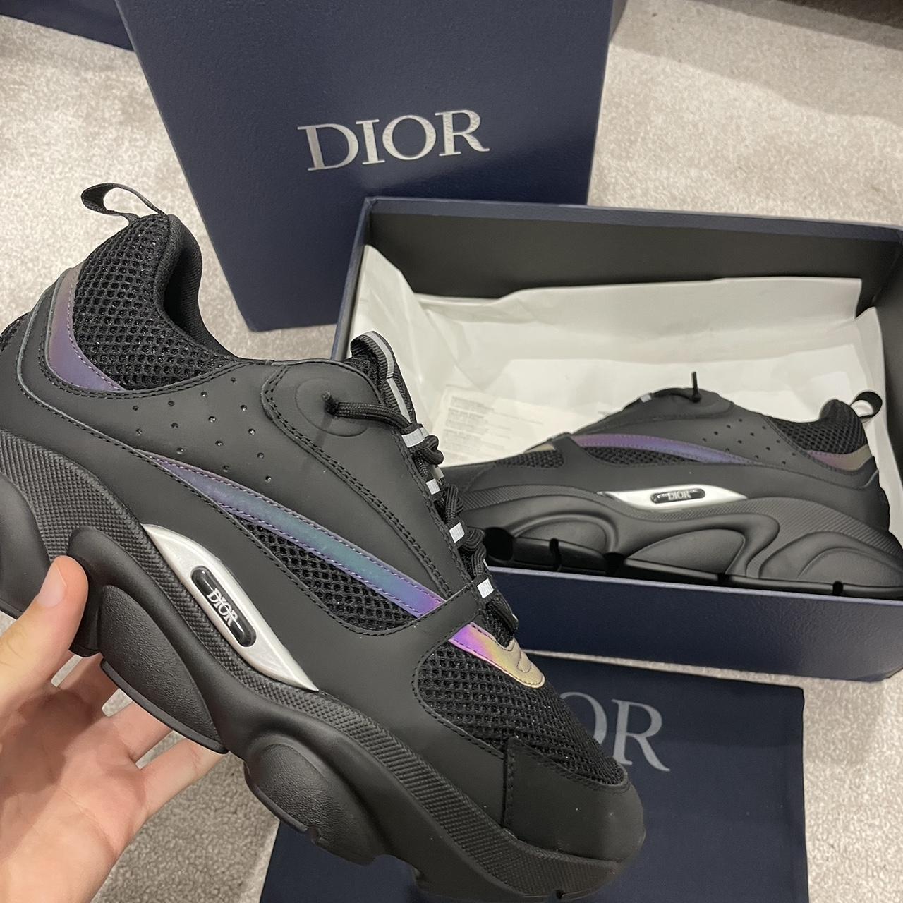 Dior B22 Sneaker All Black Reflective Size Uk 10... - Depop