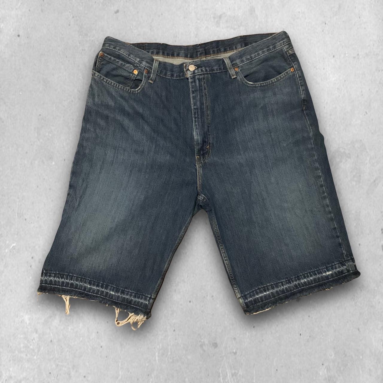 Levi Distressed Jorts 469 #Levi #BaggyJeans #Jorts... - Depop