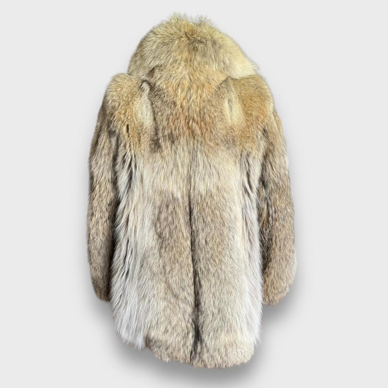 12-14 L Coyote Fur Coat Jacket Canadian Made EUC... - Depop