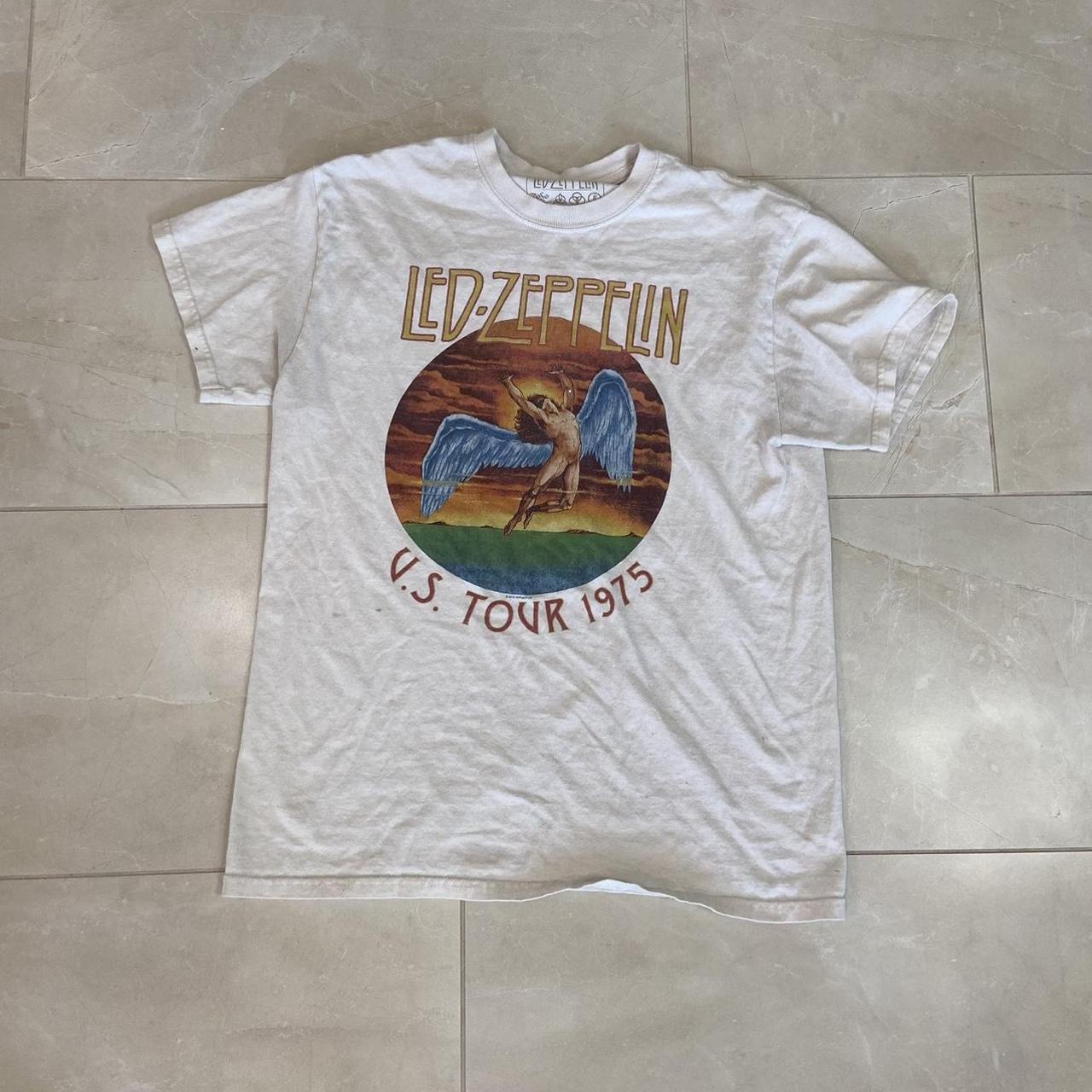 Unisex Led Zeppelin T-shirt -color white -shipping... - Depop