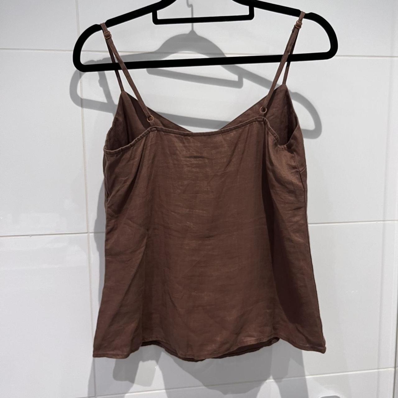 Seed linen top Almost brand new as I’ve barely worn it - Depop