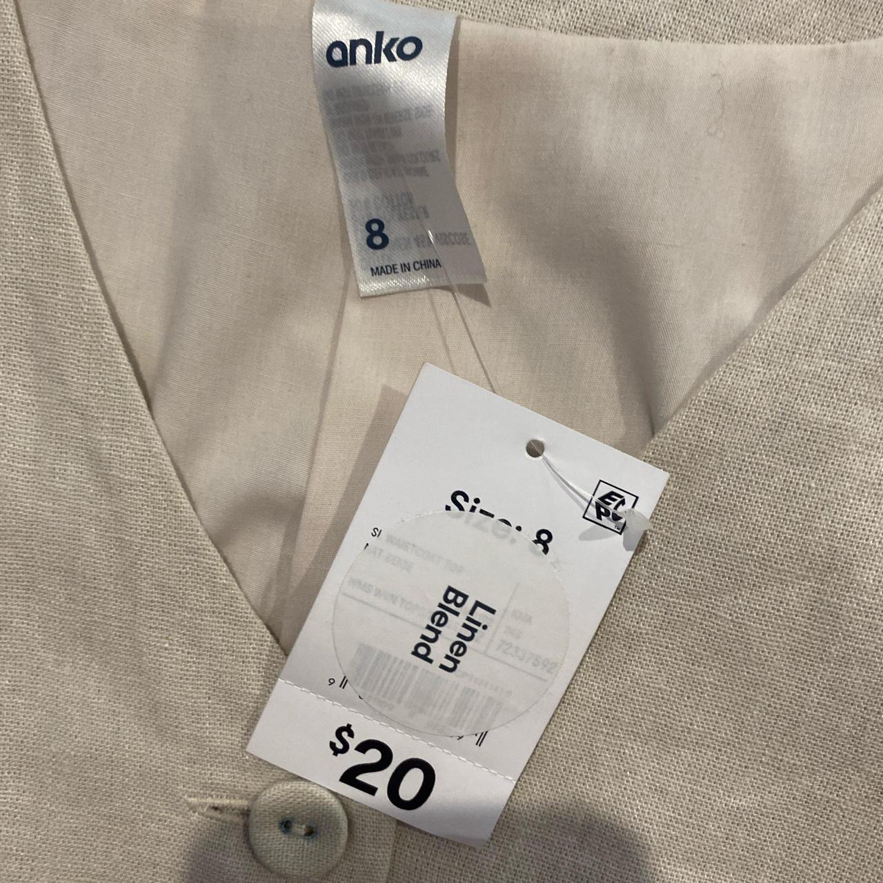 BNWT kmart vest size 8 cream, wool blend,... | Depop