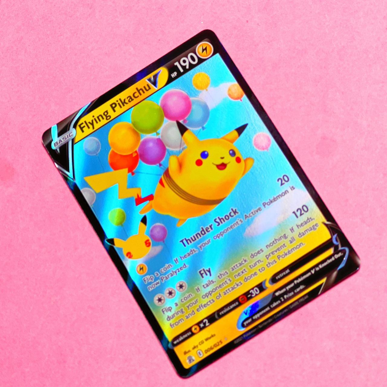 Authentic Flying Pikachu Pokémon Card - Perfect to... - Depop