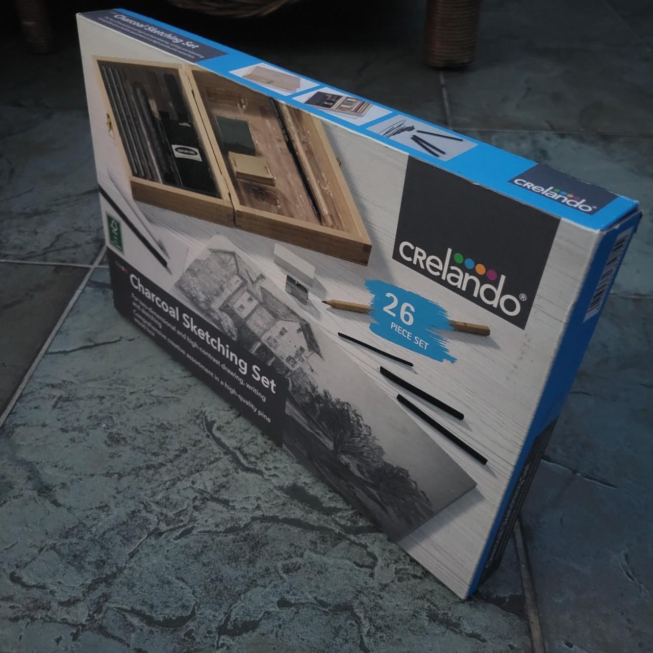 Charcoal sketching set by Crelando. Never been... - Depop