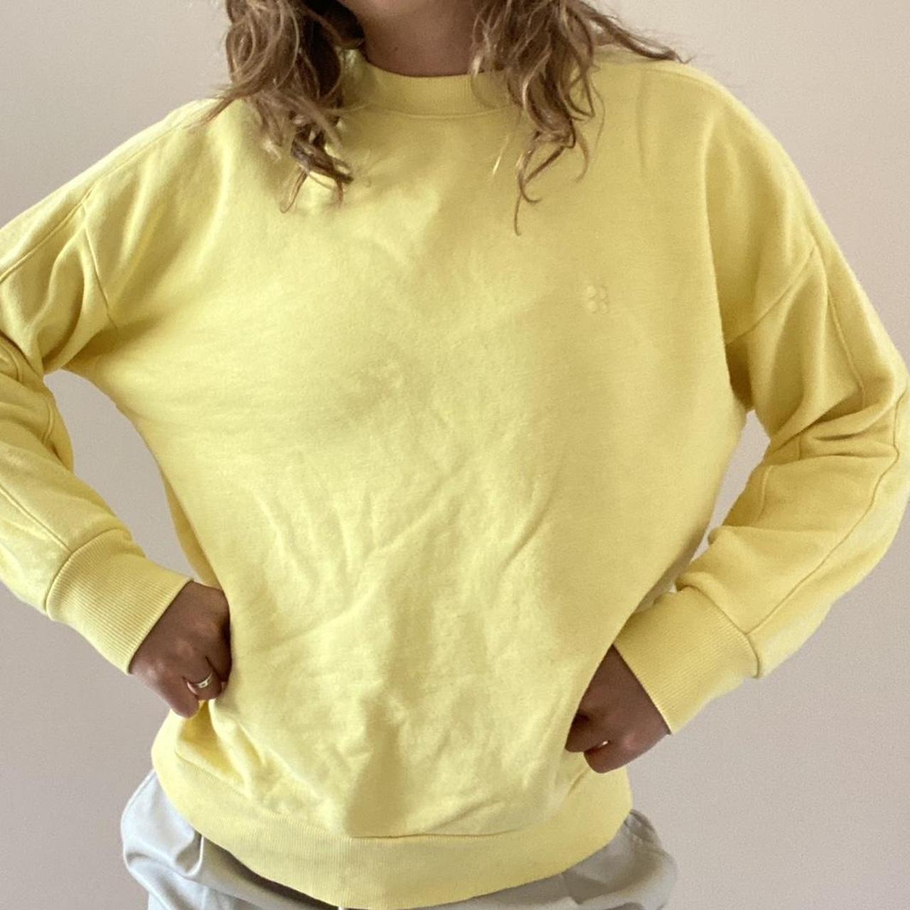 Super cosy bright yellow Sweaty Betty sweater 💛 in... - Depop