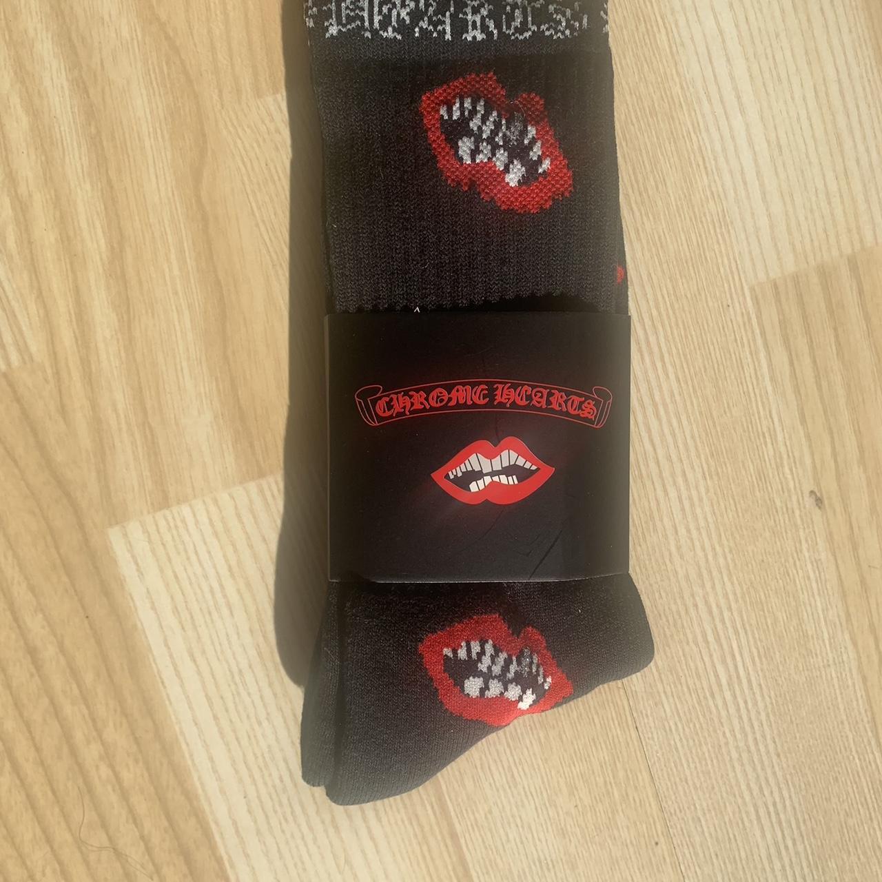 Chrome hearts Matty boy chomper socks, brand new.... - Depop