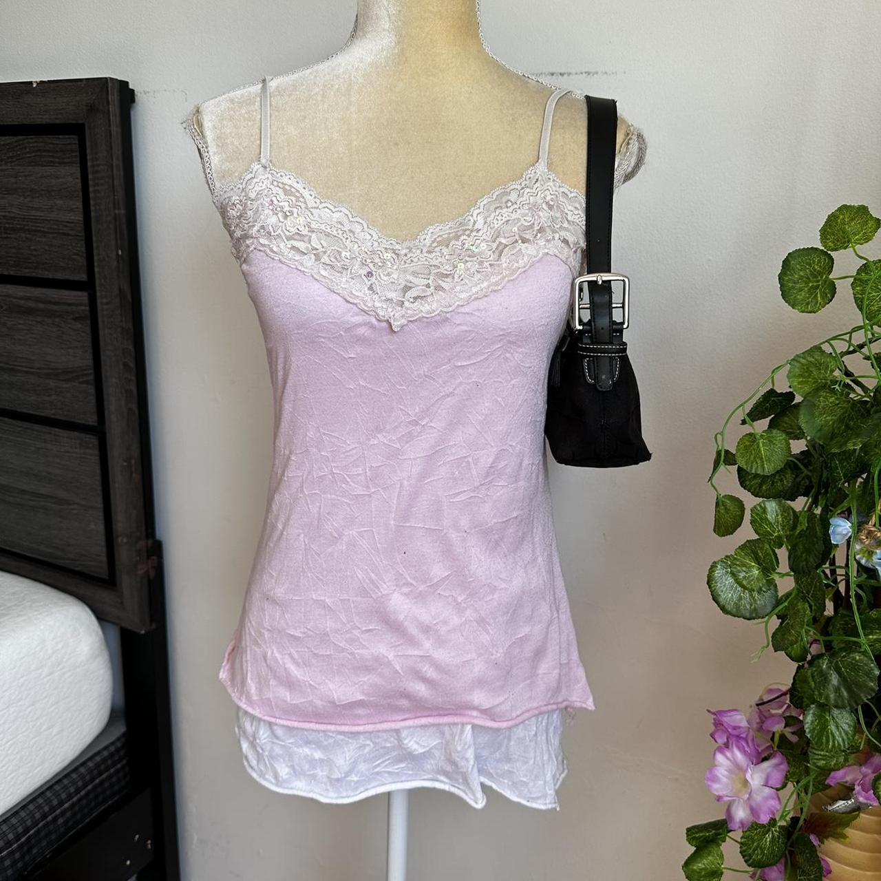Y2k fairy princess lace cami top Early 2000s fairy... - Depop