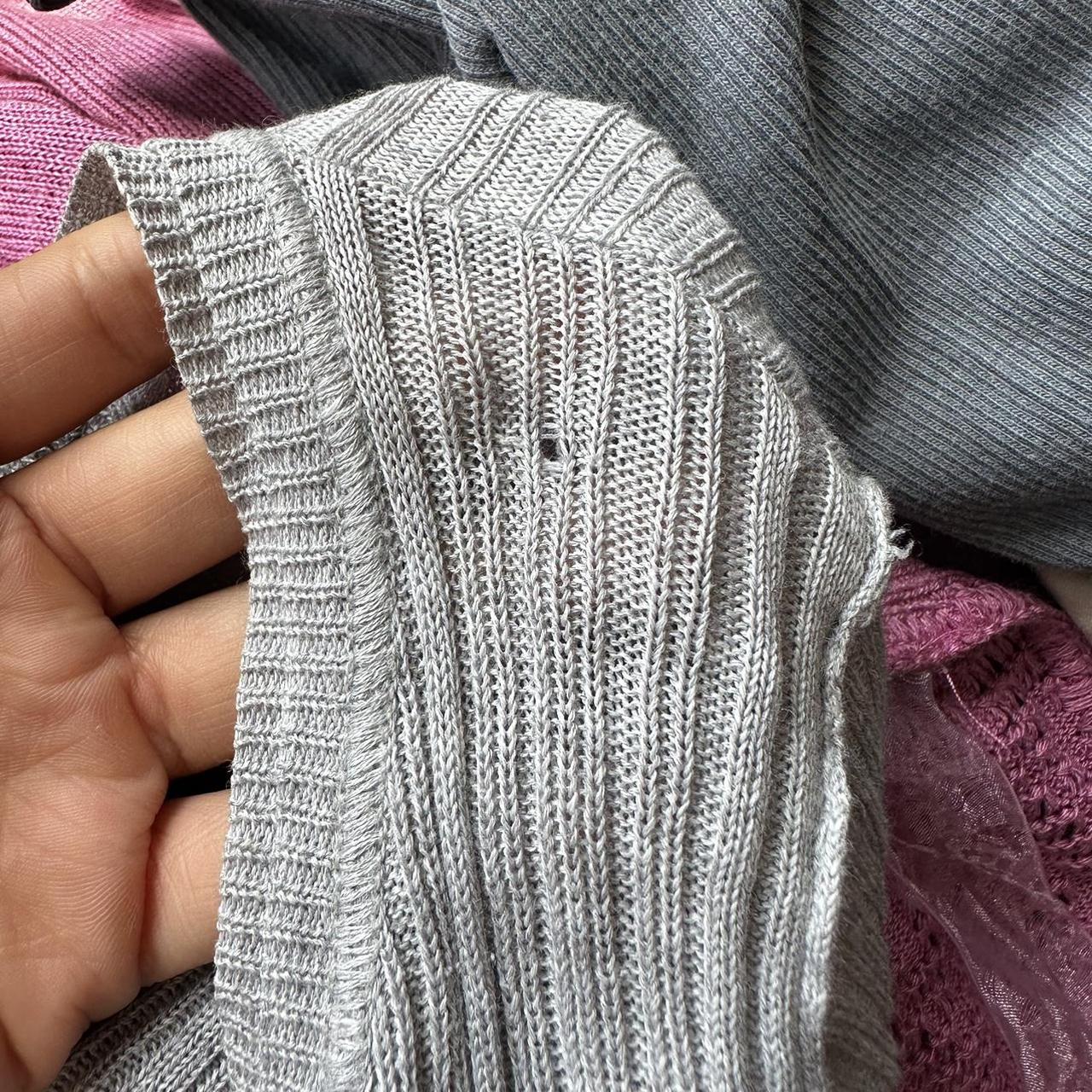 2000s Abercrombie & fitch grunge grey babydoll... - Depop