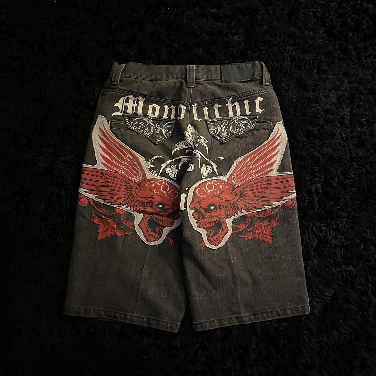 rawblue jorts. #affliction - Depop