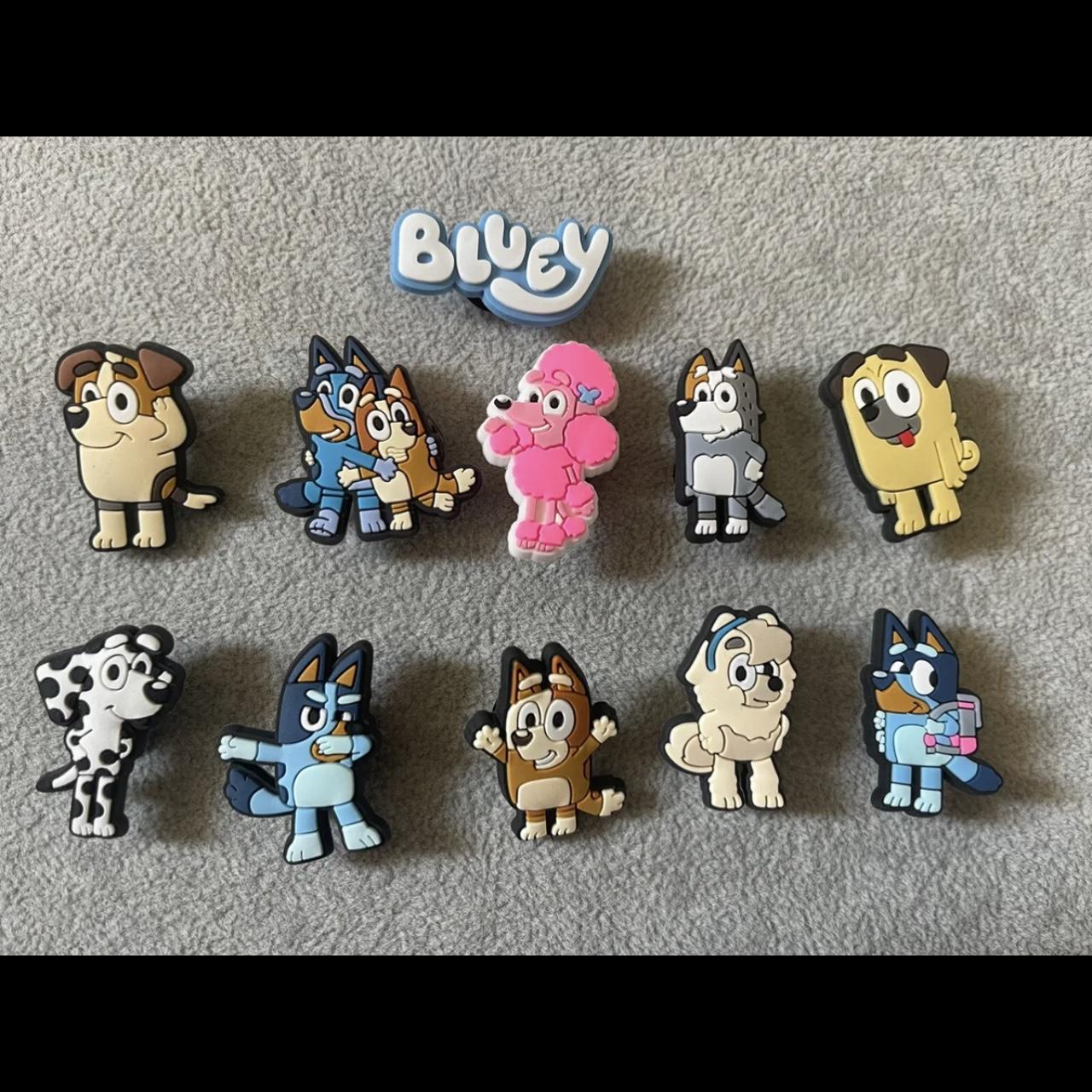 Bluey croc charm set - Depop