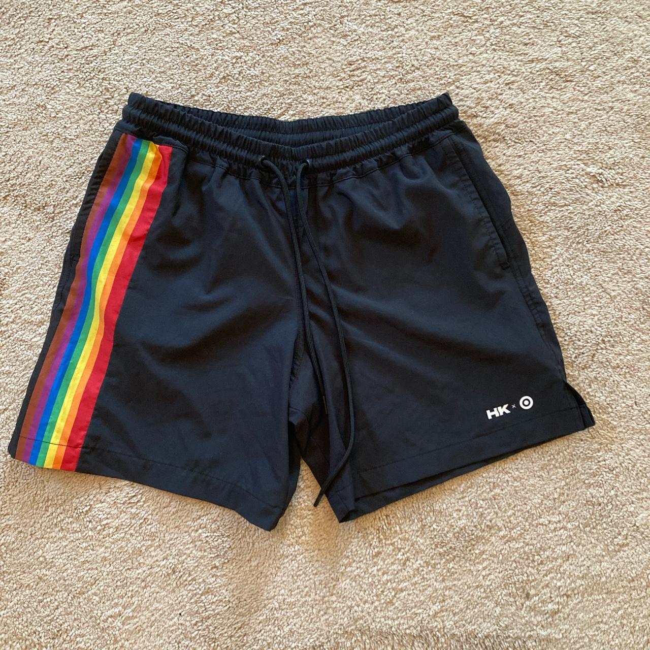 Humankind x target pride shorts rainbow black... - Depop