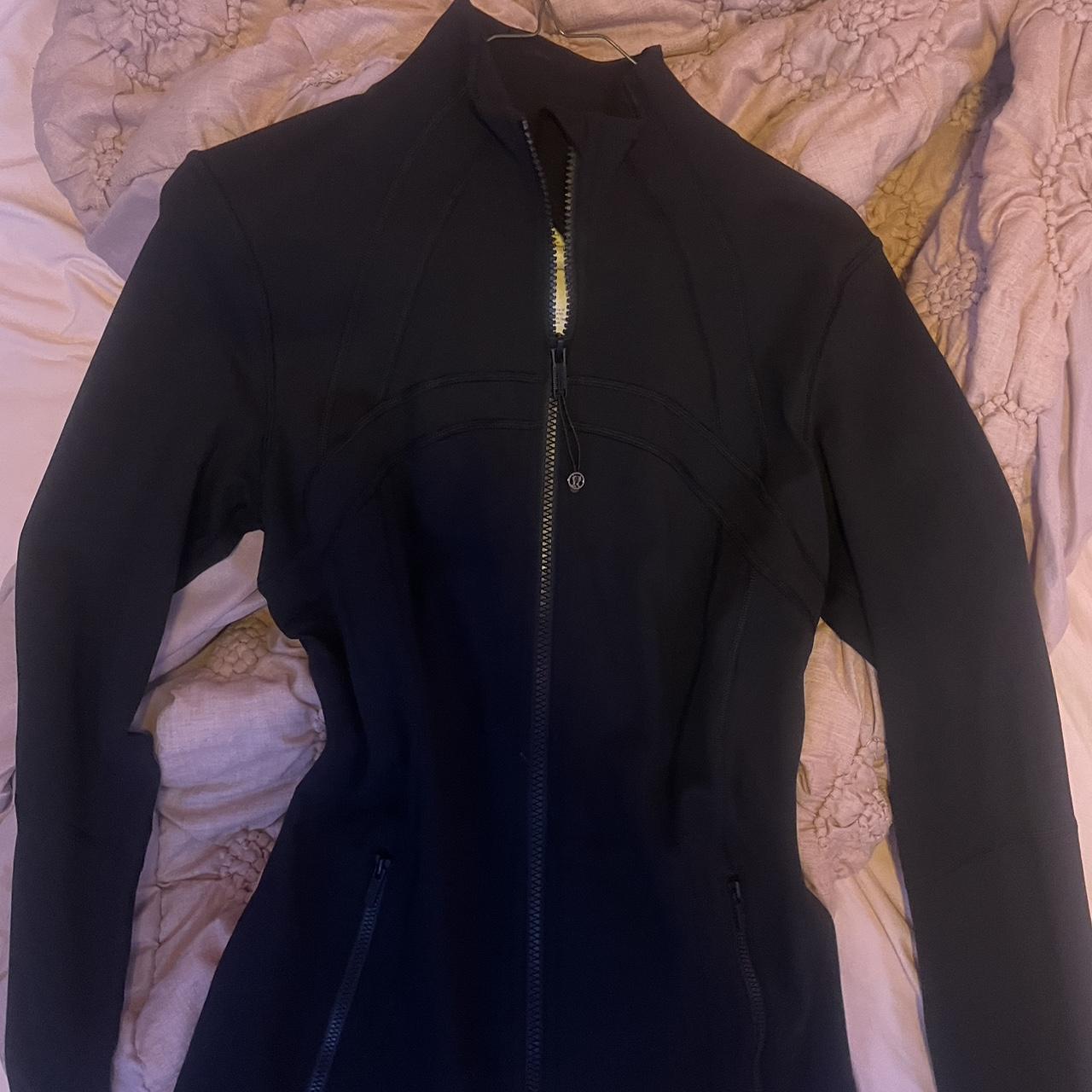 Black lululemon define jacket size 8 never worn... - Depop