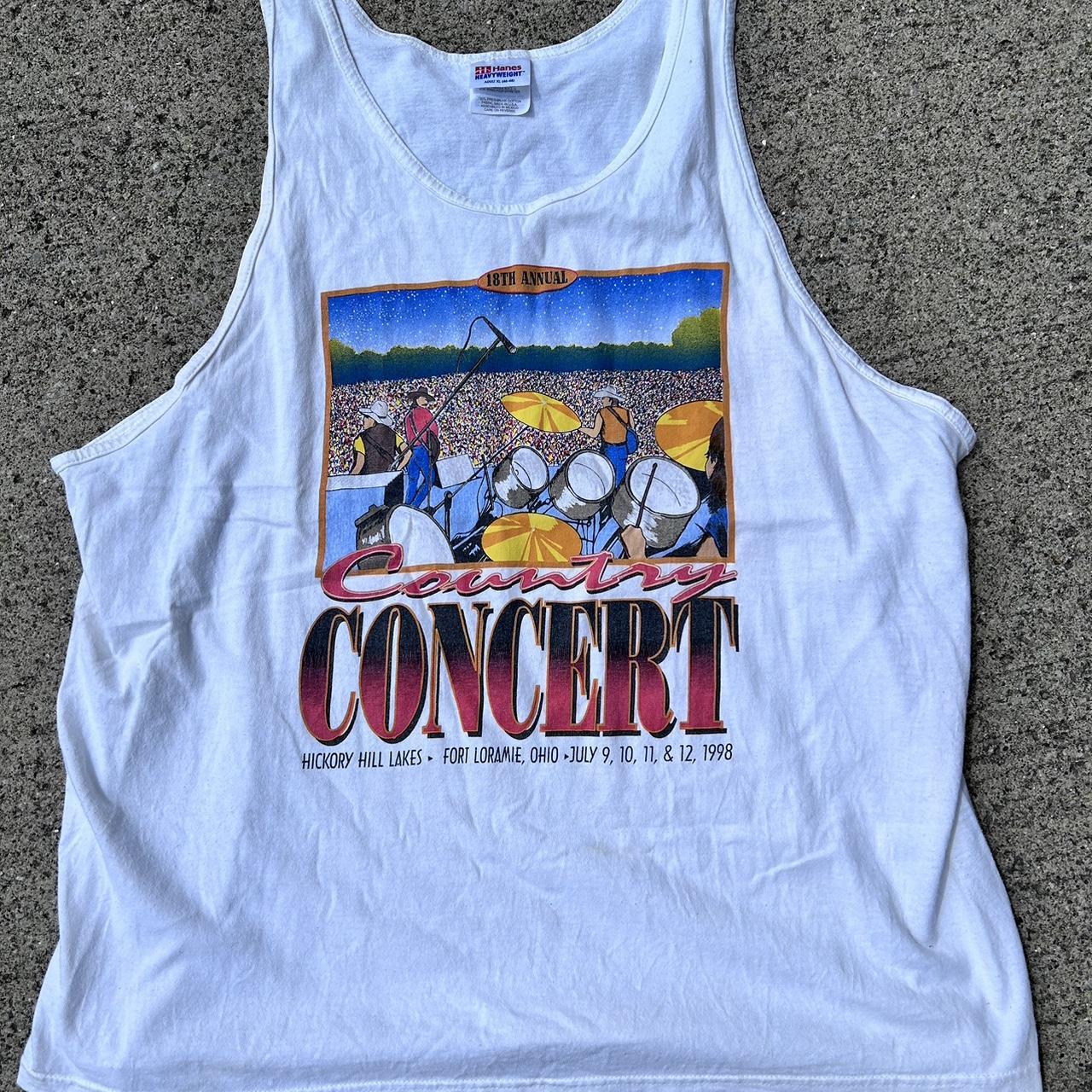 Vintage 1998 country concert tank... - Depop