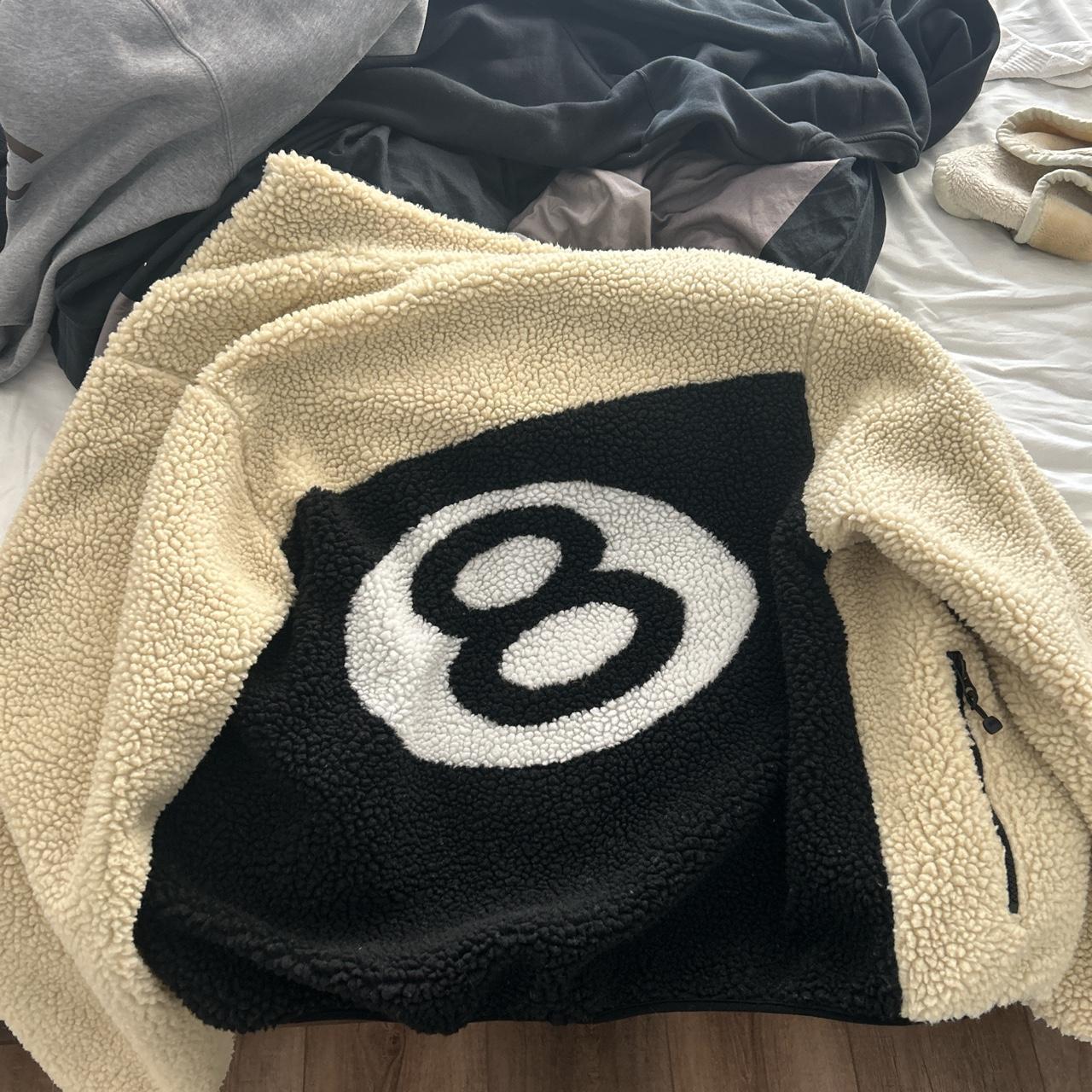 Stussy 8 ball fleece No flaws worn once Tag cut off - Depop