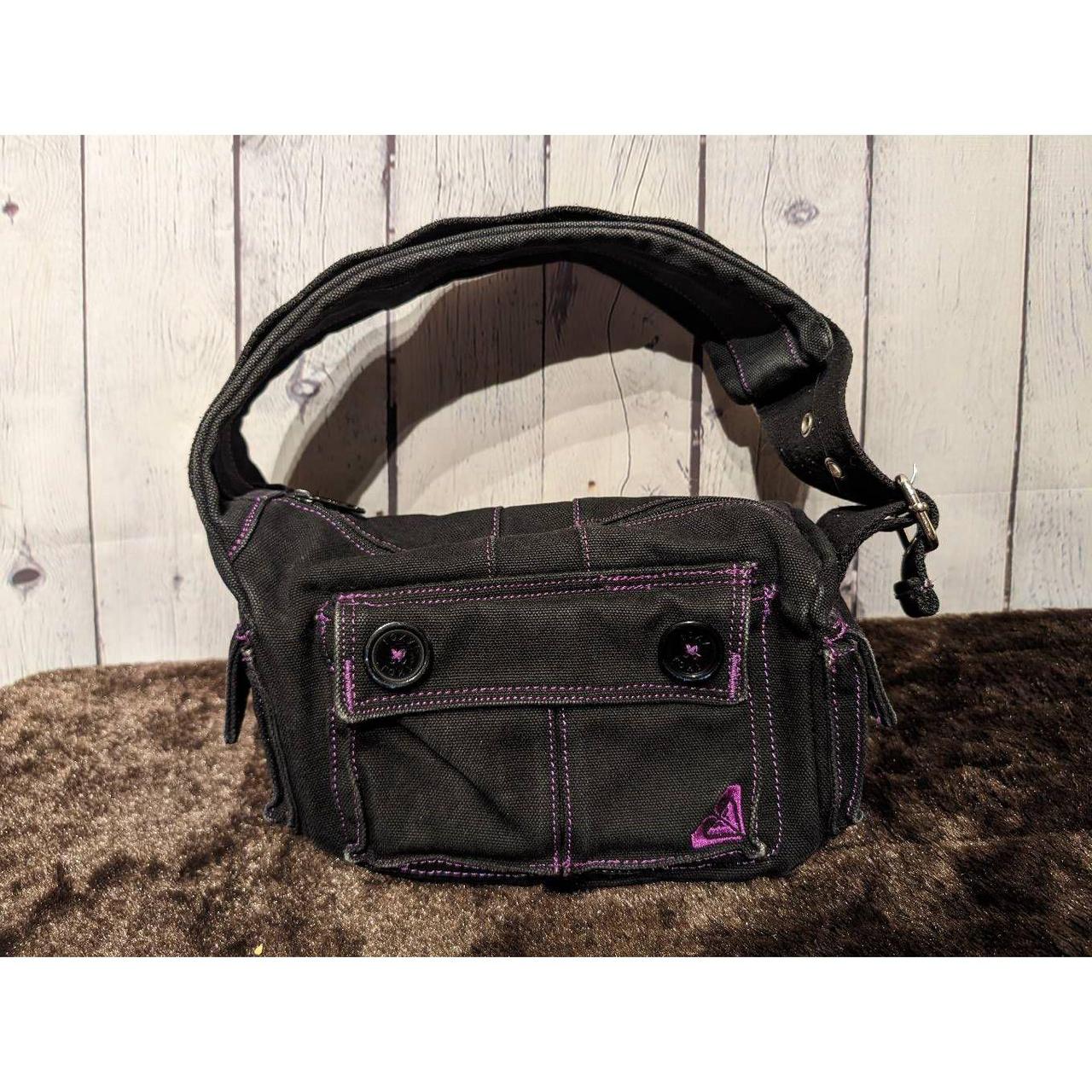 Roxy black canvas shoulder or belt bag. Measures... - Depop