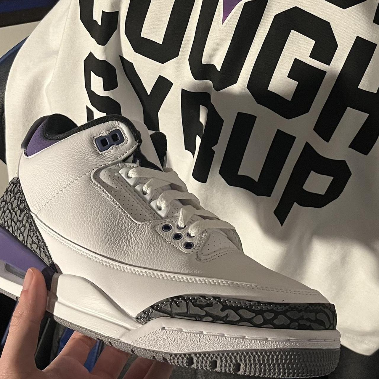 Purple Jordan 3s 🍇Send offers 🍇Size... - Depop