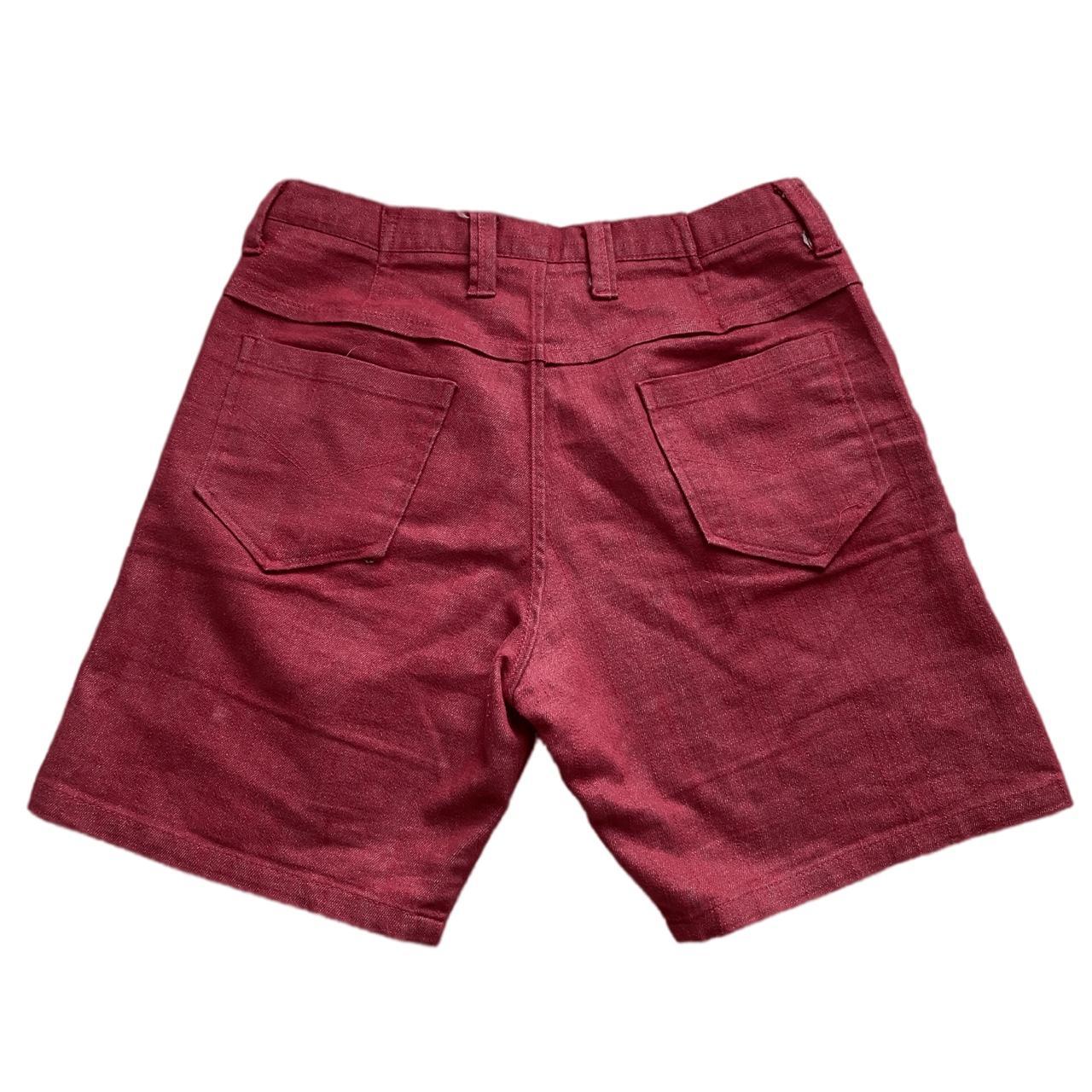 "Trutus Jeans" Red Jorts Waist size 29" Inseam... - Depop