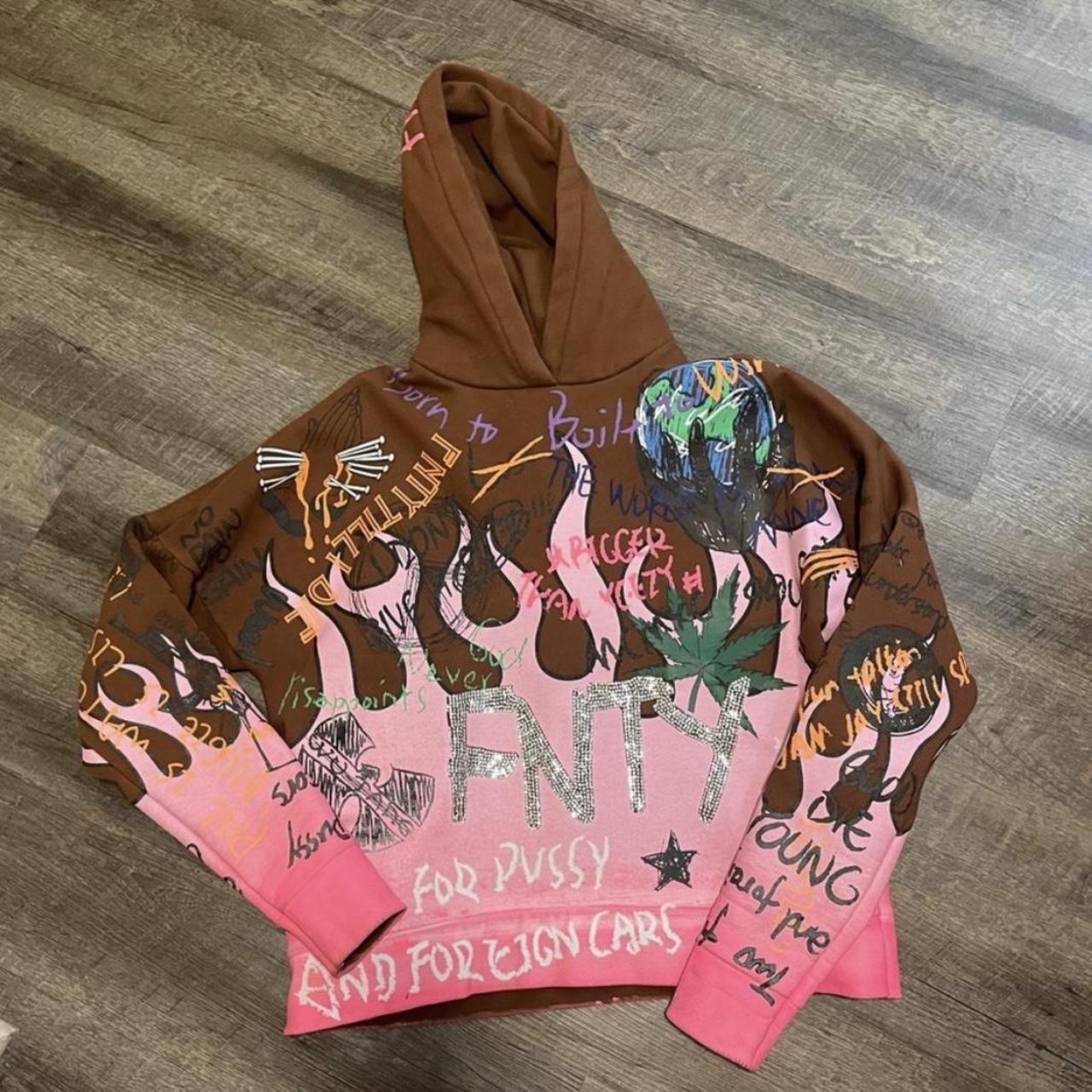 Chrome Hearts Women's Pink and Brown Jacket | Depop