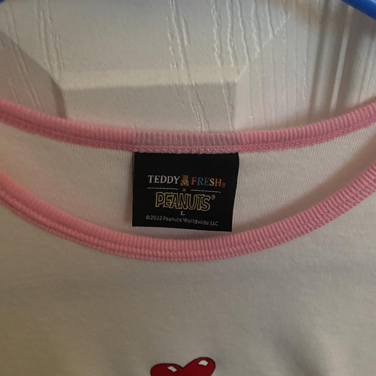 Teddy Fresh x Peanuts collab baby tee! Super cute - Depop