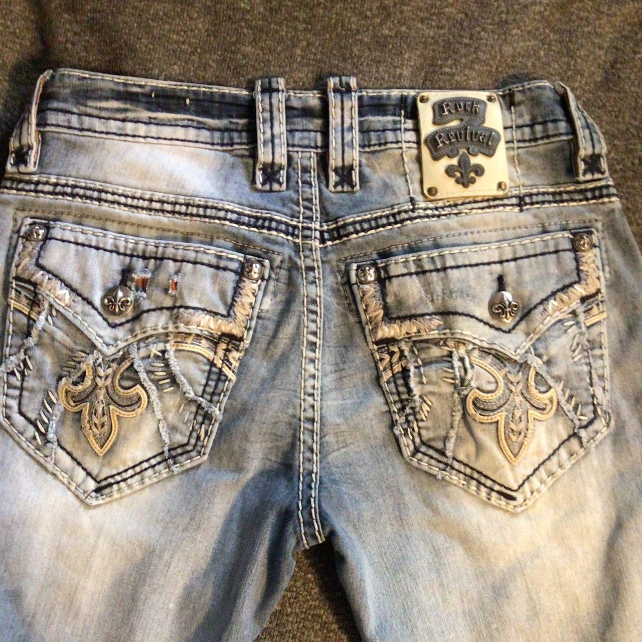 Rock revival jeans So fucking hard but they r... - Depop