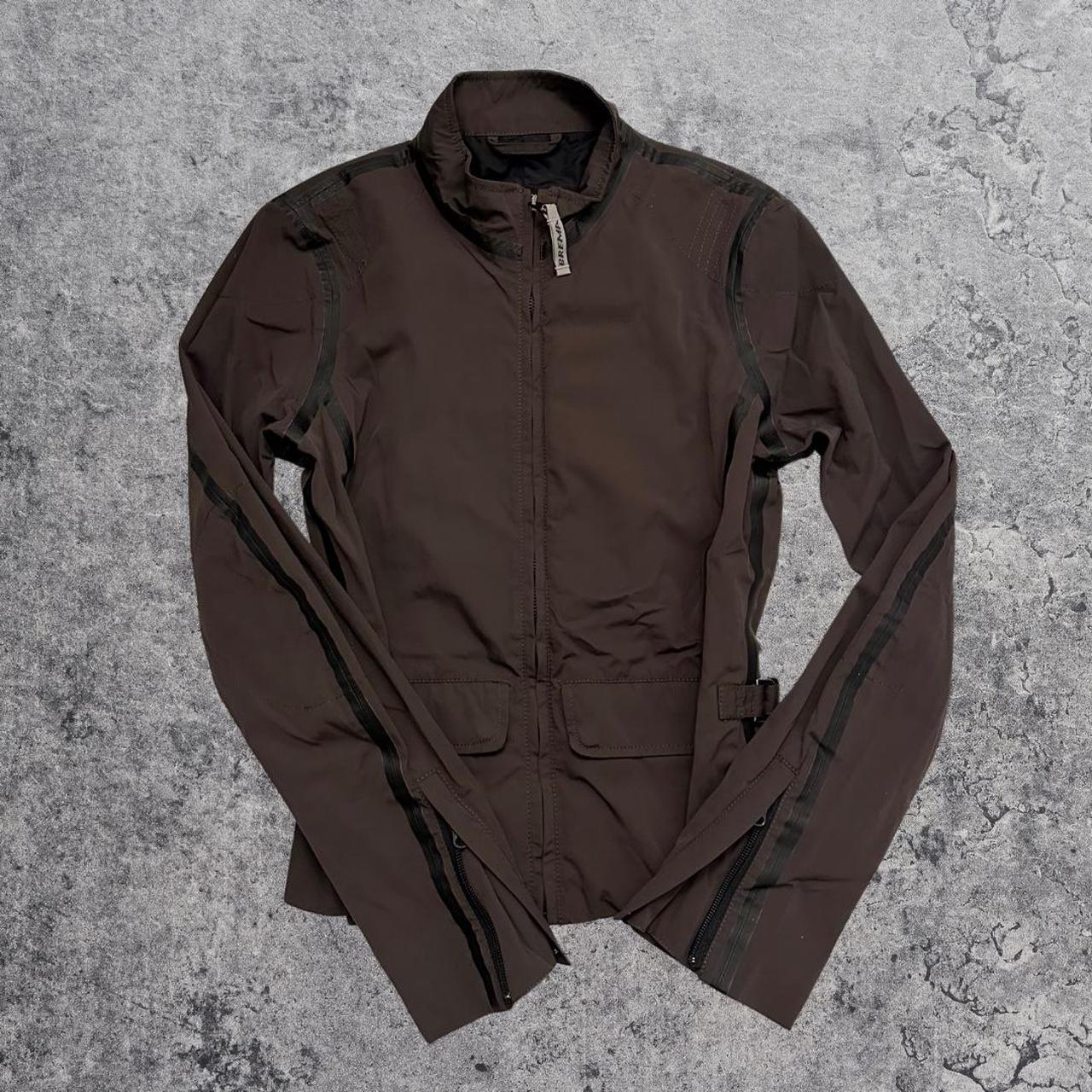 Vintage Italian nylon moto jacket Brand: BREMA Sz... - Depop