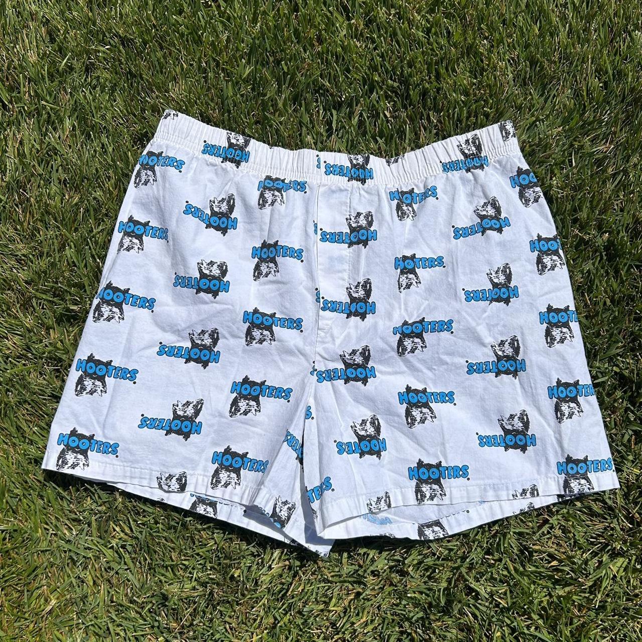vintage 2000s hooters boxers shorts size medium... - Depop