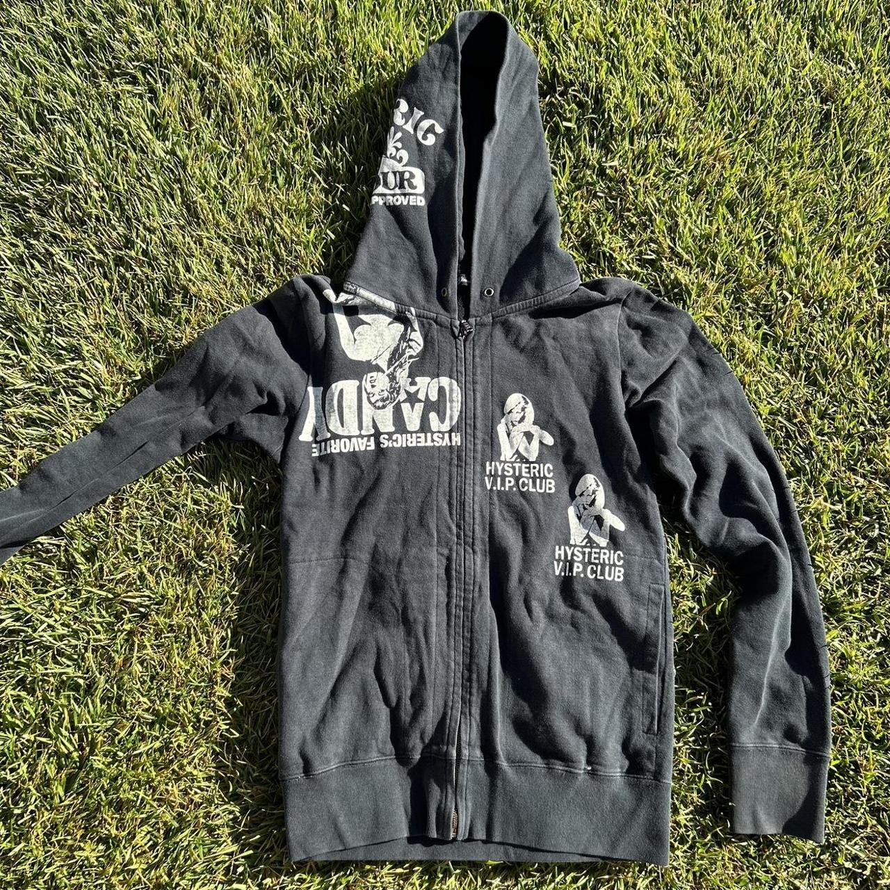 hysteric glamour vip club zip up hoodie size small... - Depop