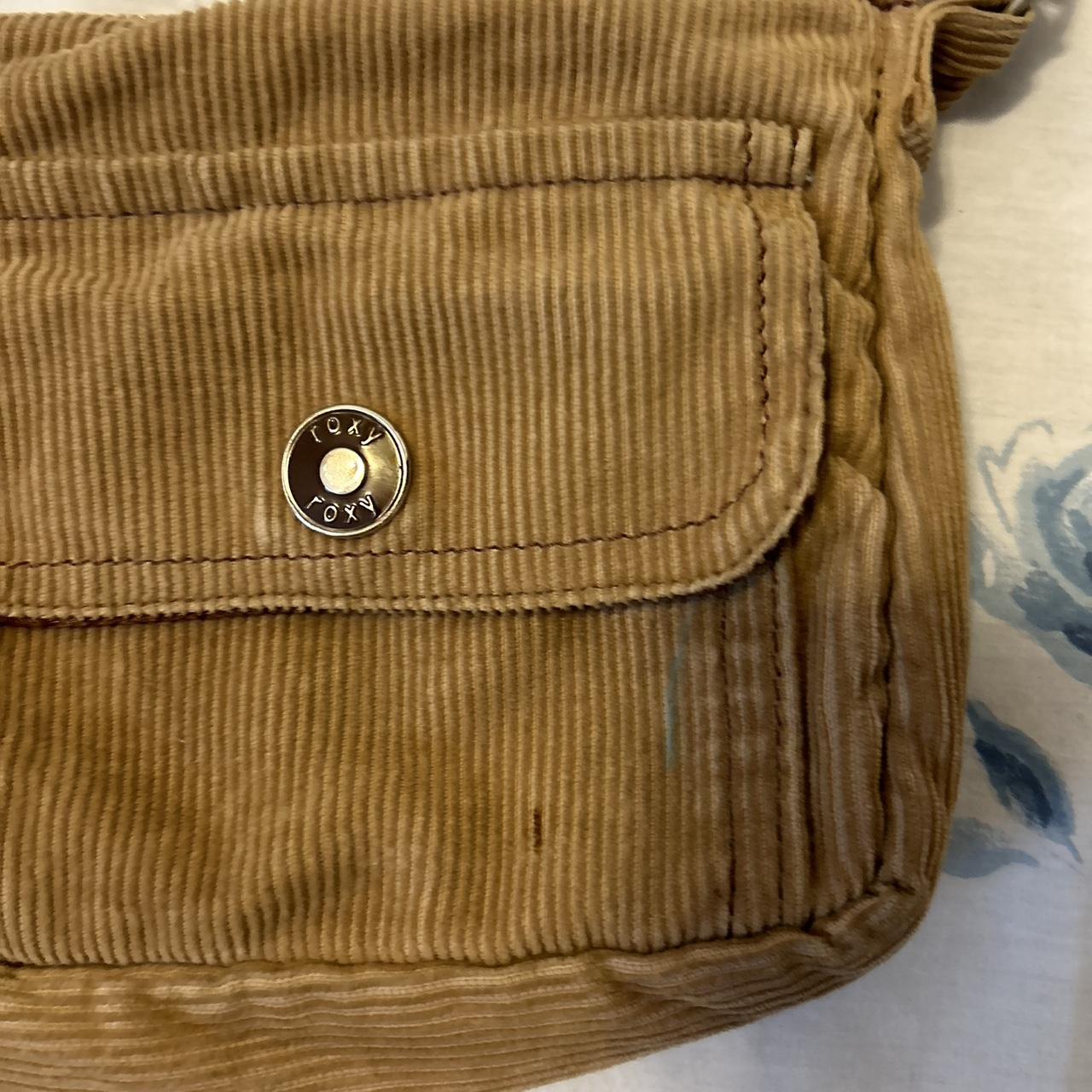 vintage 2000s roxy corduroy mini shoulder bag some... - Depop