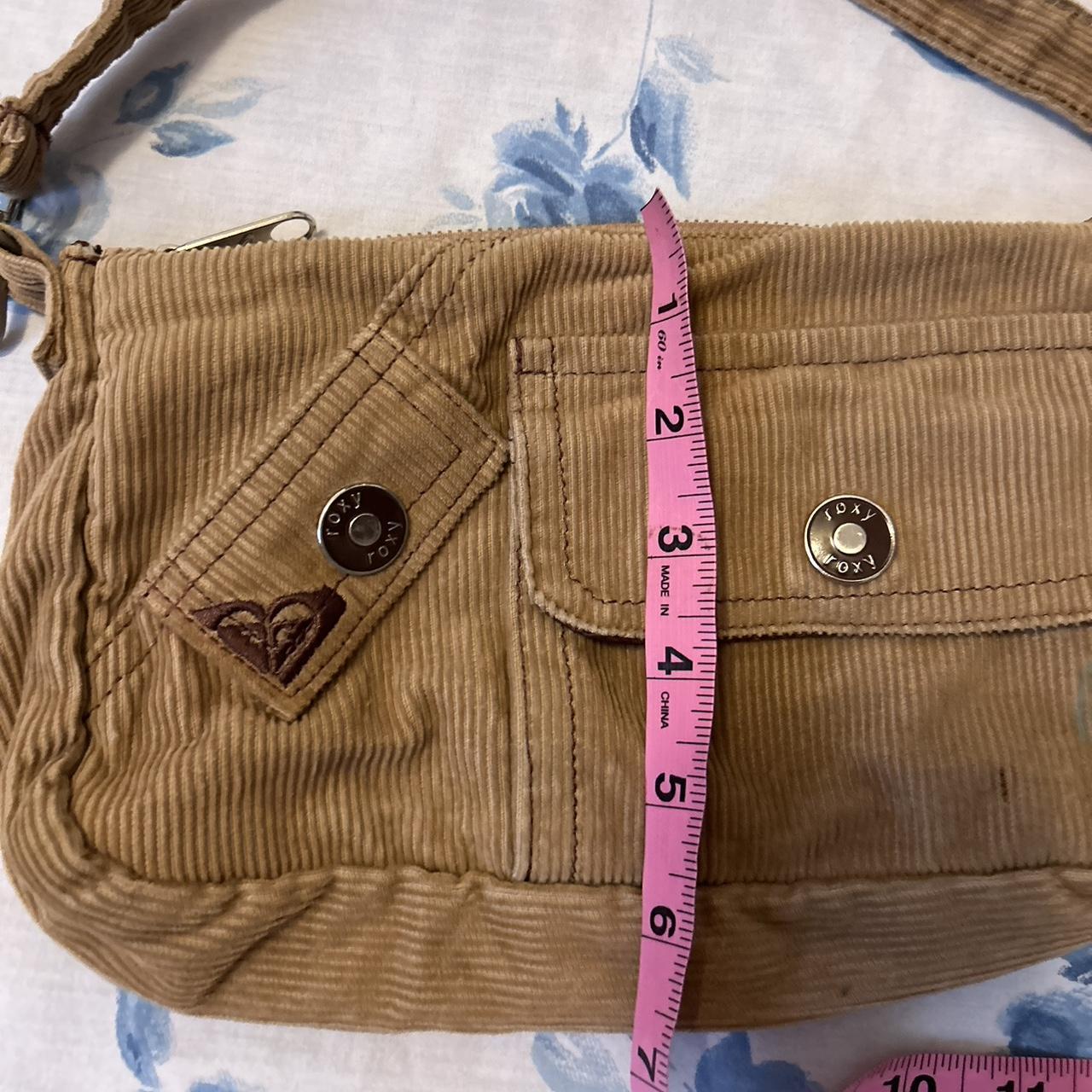 vintage 2000s roxy corduroy mini shoulder bag some... - Depop