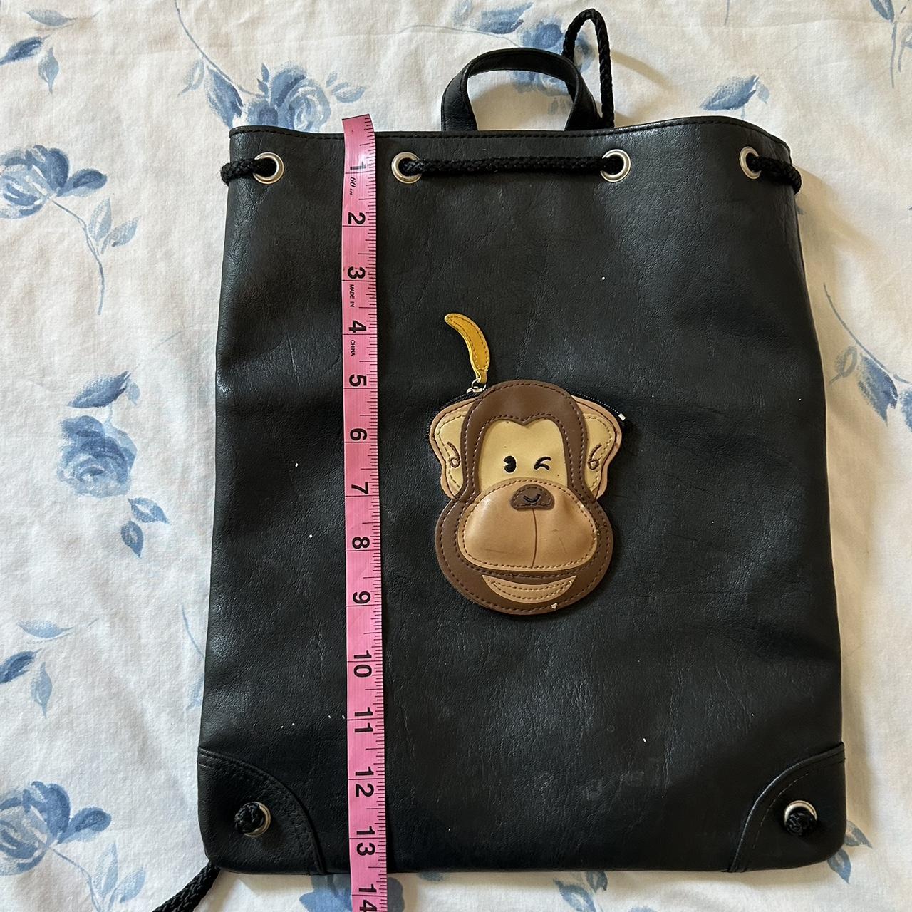 vintage 2000s monkey backpack tags; y2k / indie /... - Depop