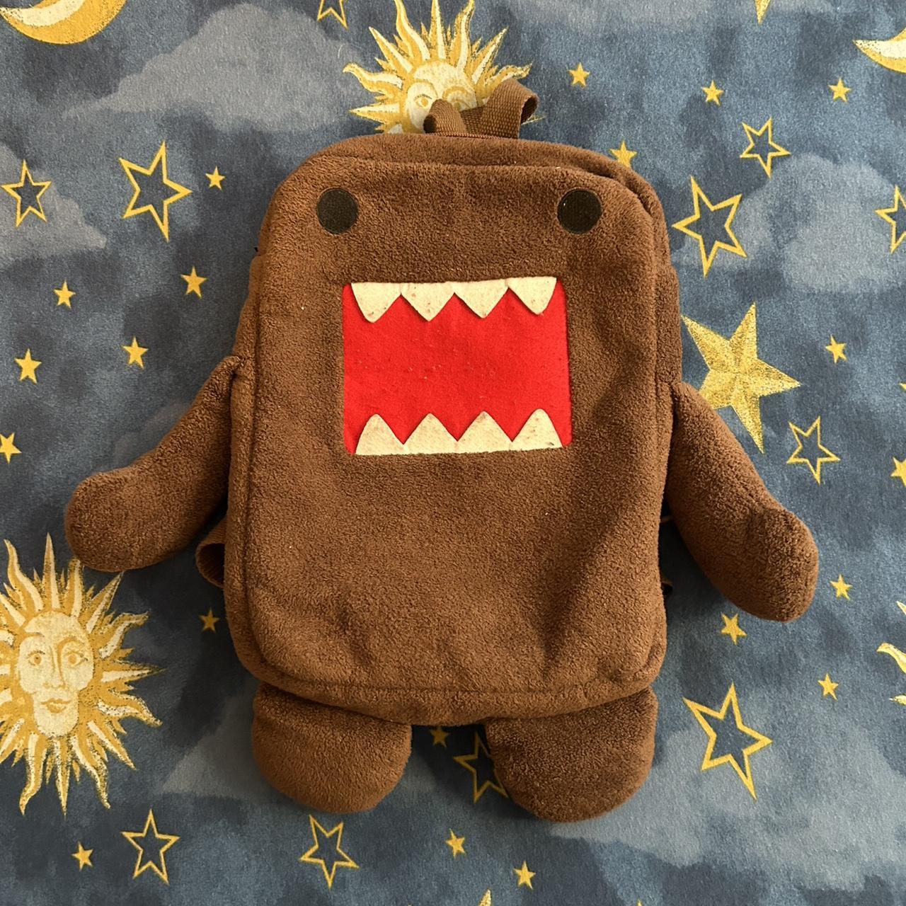 vintage 2000s domo plush backpack tags: Y2K /... - Depop