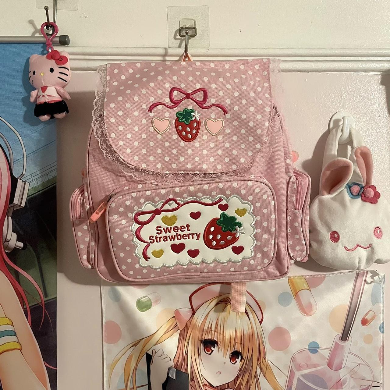 mother garden inspired strawberry backpack! never... - Depop