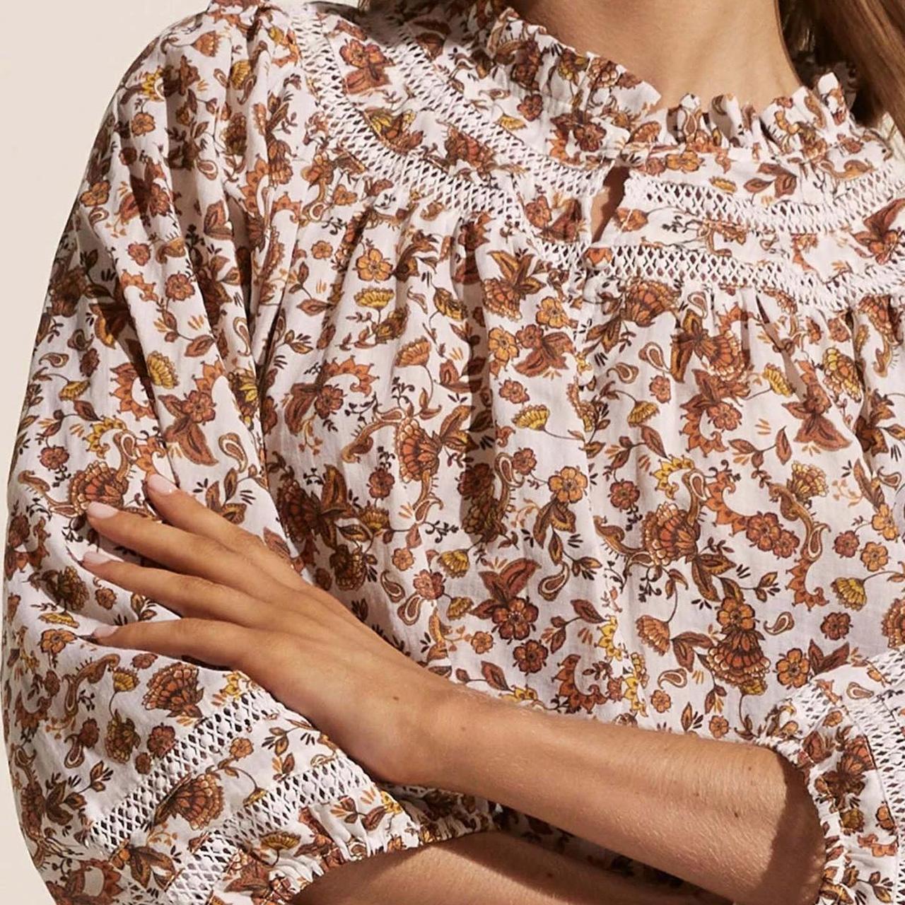 ZOE KRATZMANN DELIGHT TOP in spice floral. Brand... - Depop